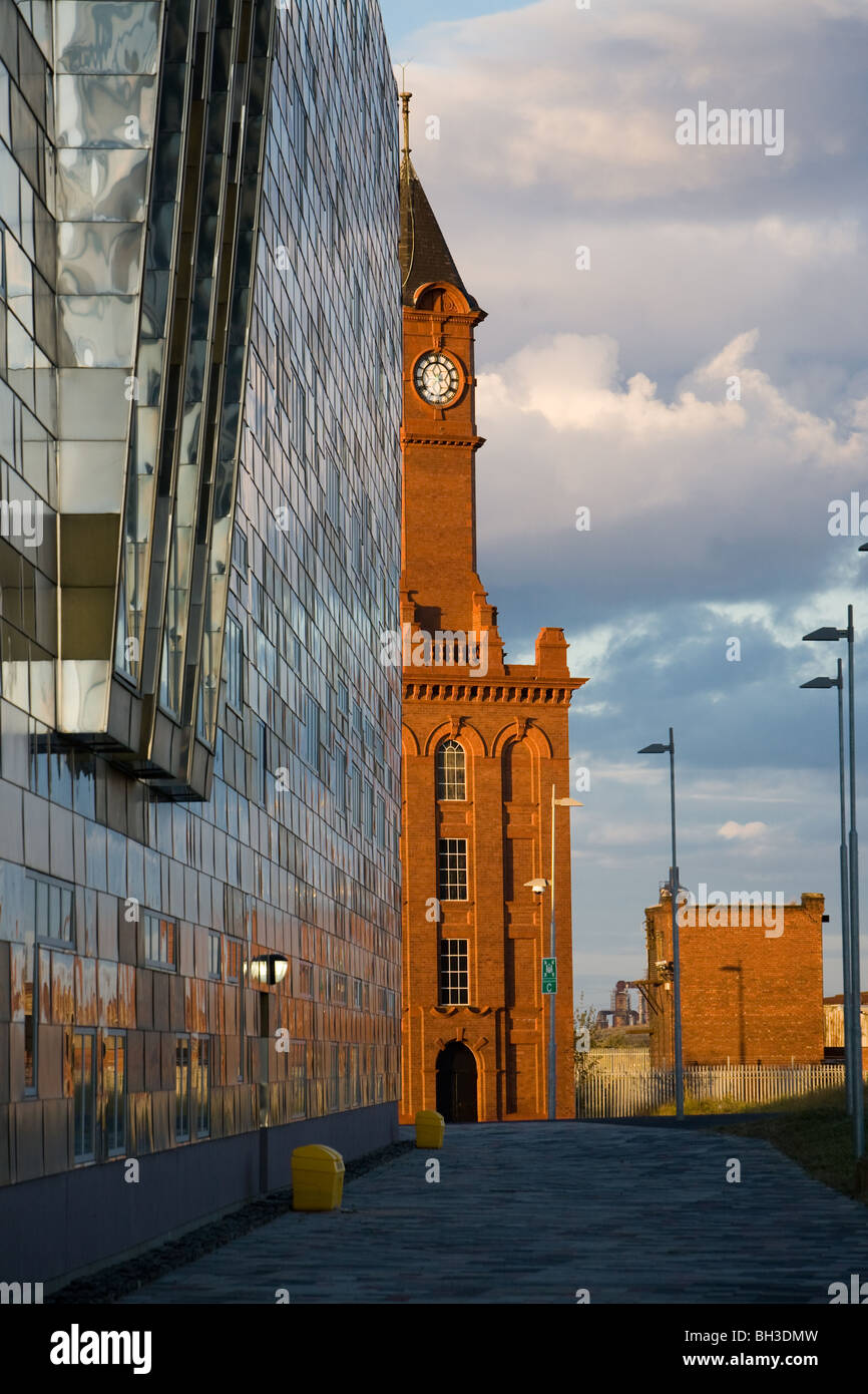 Middlesbrough College & Dock Clock Tower, Middlesbrough, Cleveland ...