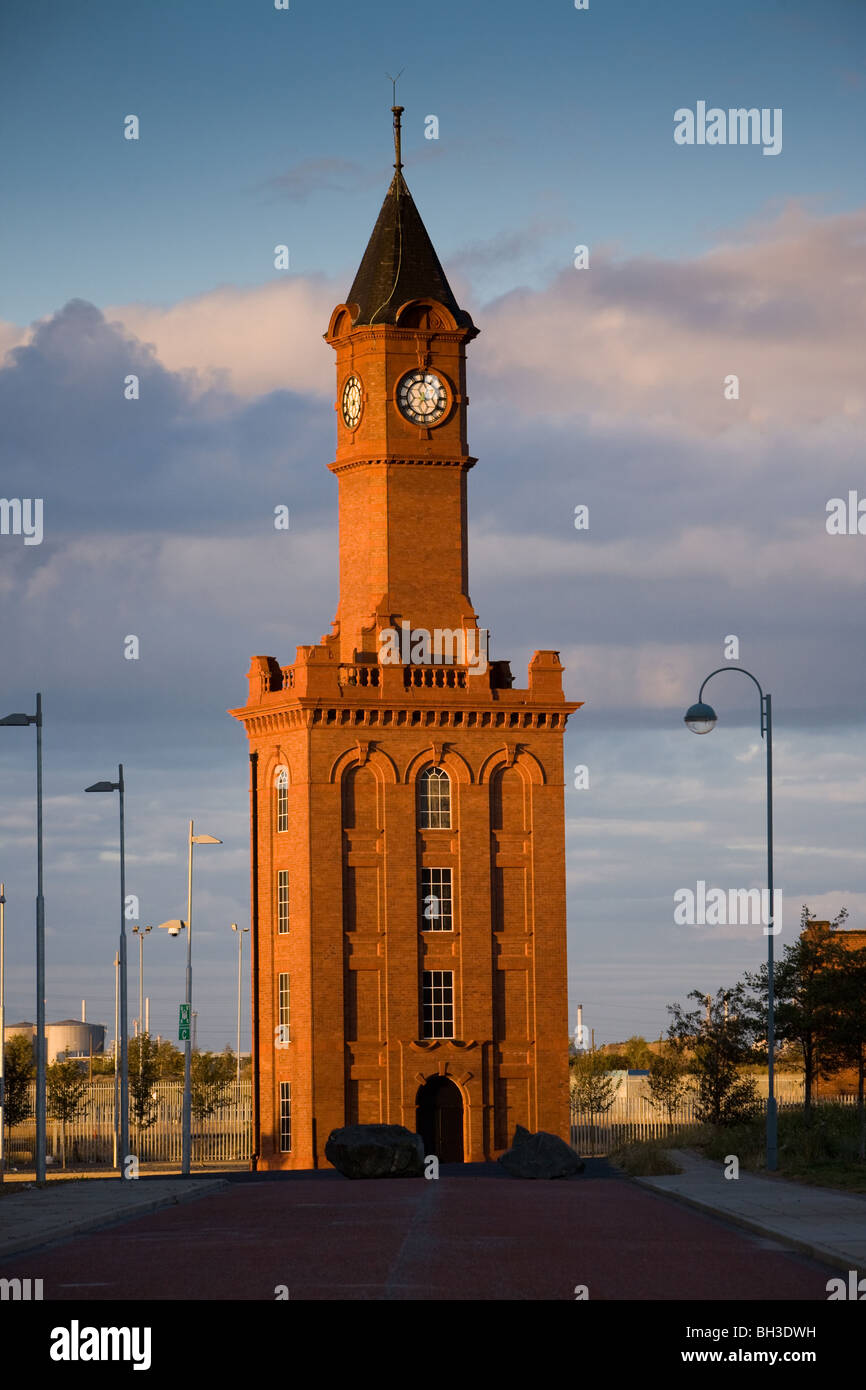 Late Evening Sun on Middlesbrough's old Dock Clock Tower, Middlesbrough ...