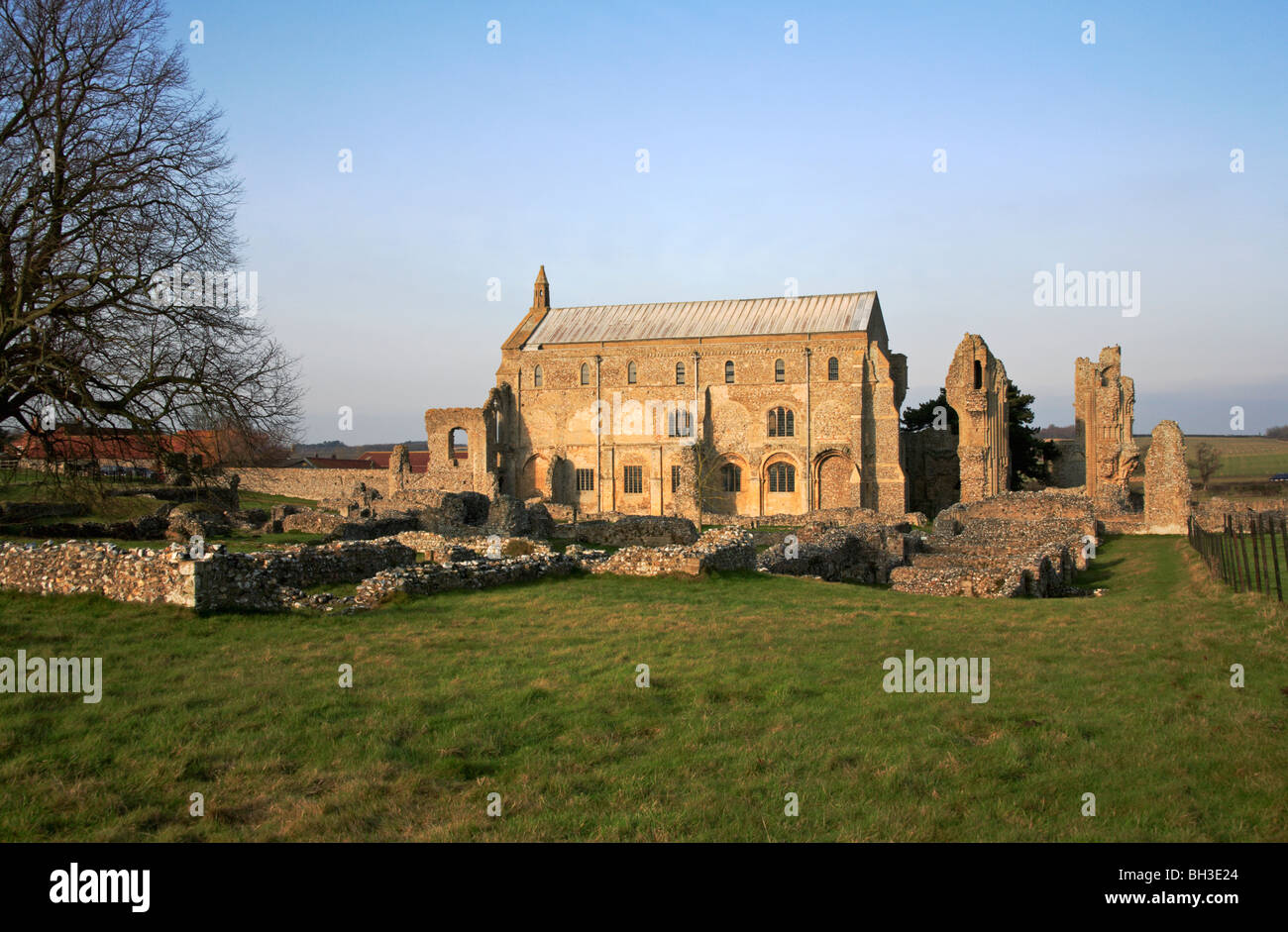 The Priory Church of Saint Mary and the Holy Cross with monastic ruins ...