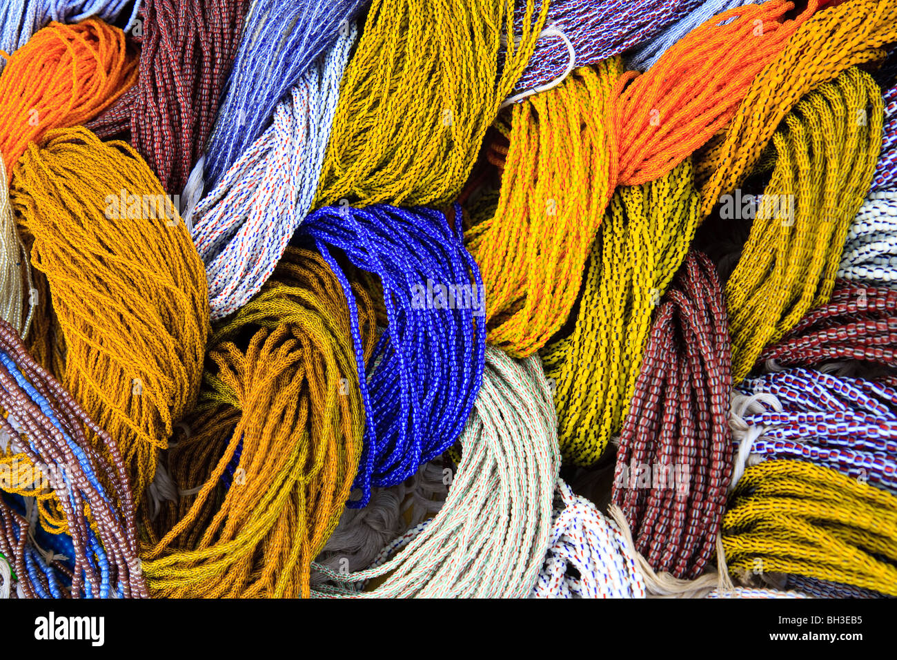 Africa Ghana Jukwa Market Multicoloured Textile Stock Photo - Alamy