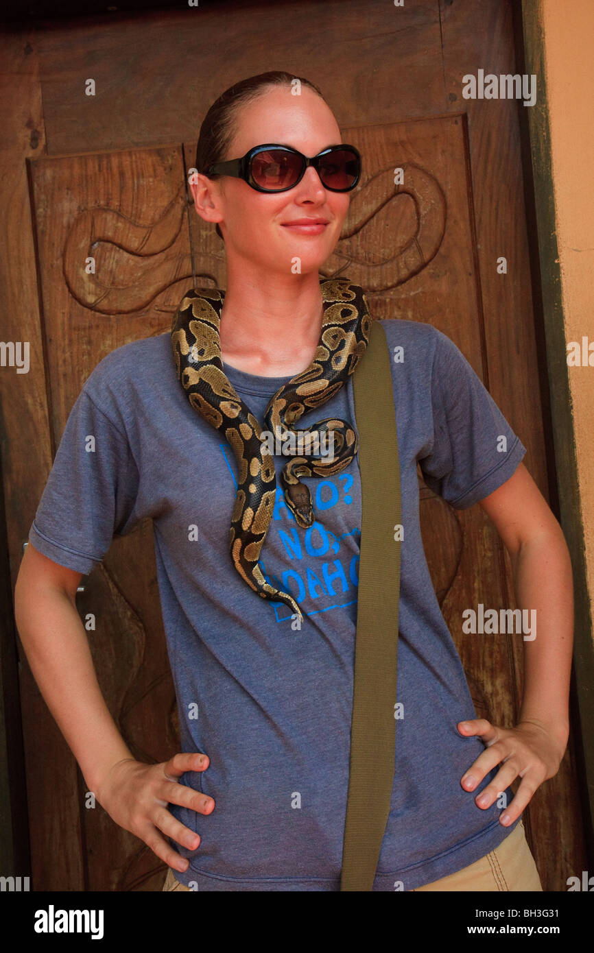 Africa Benin Lu Barnham Ouidah Python Temple Women Stock Photo - Alamy