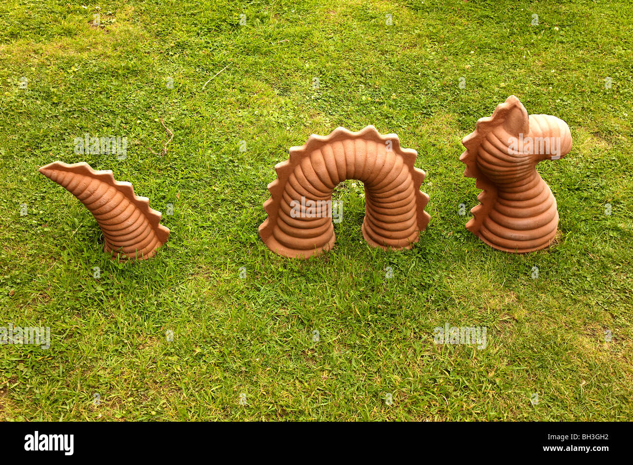Terra Cotta lawn sculpture Stock Photo - Alamy