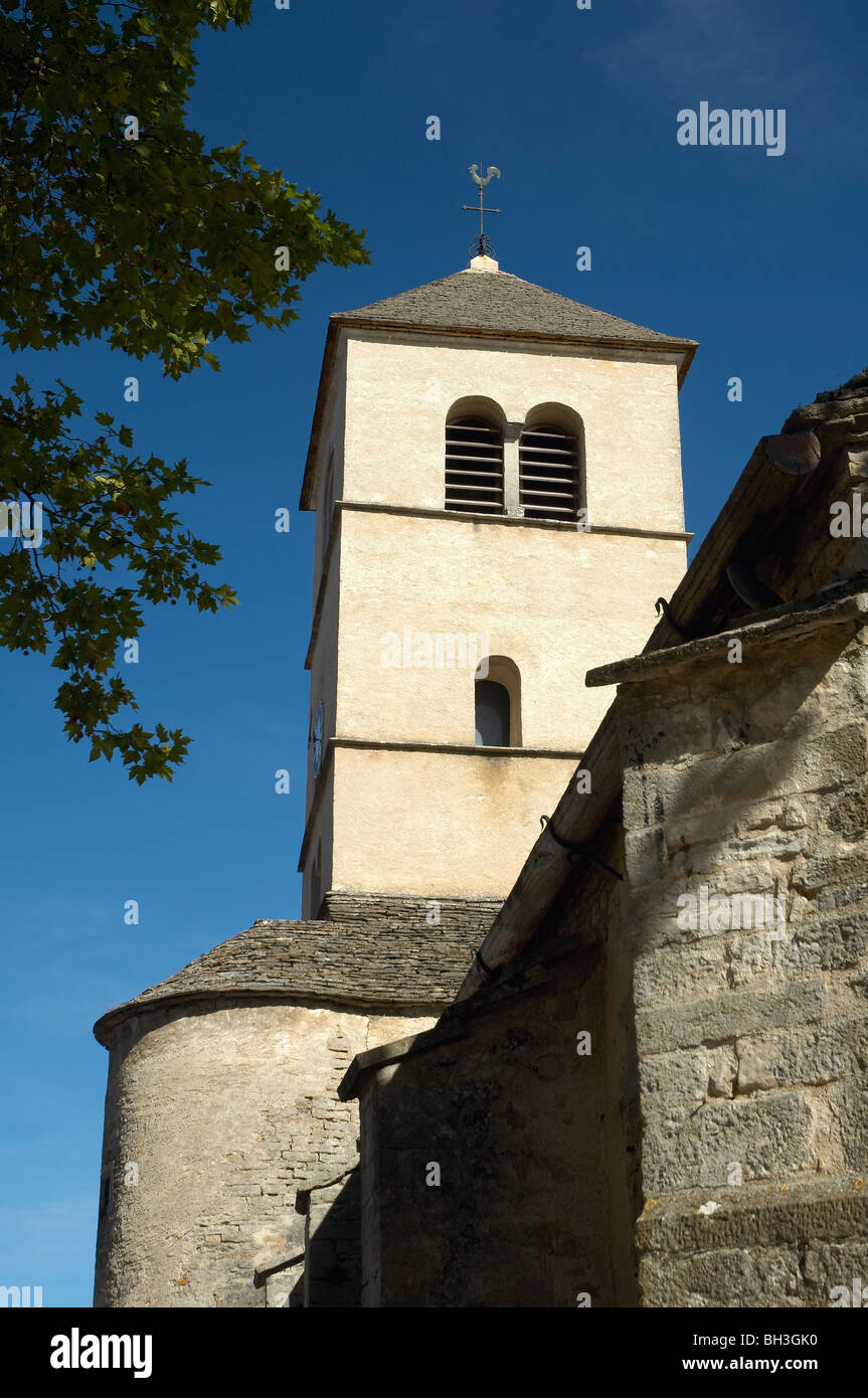 church tower chateau Chalon France Stock Photo - Alamy