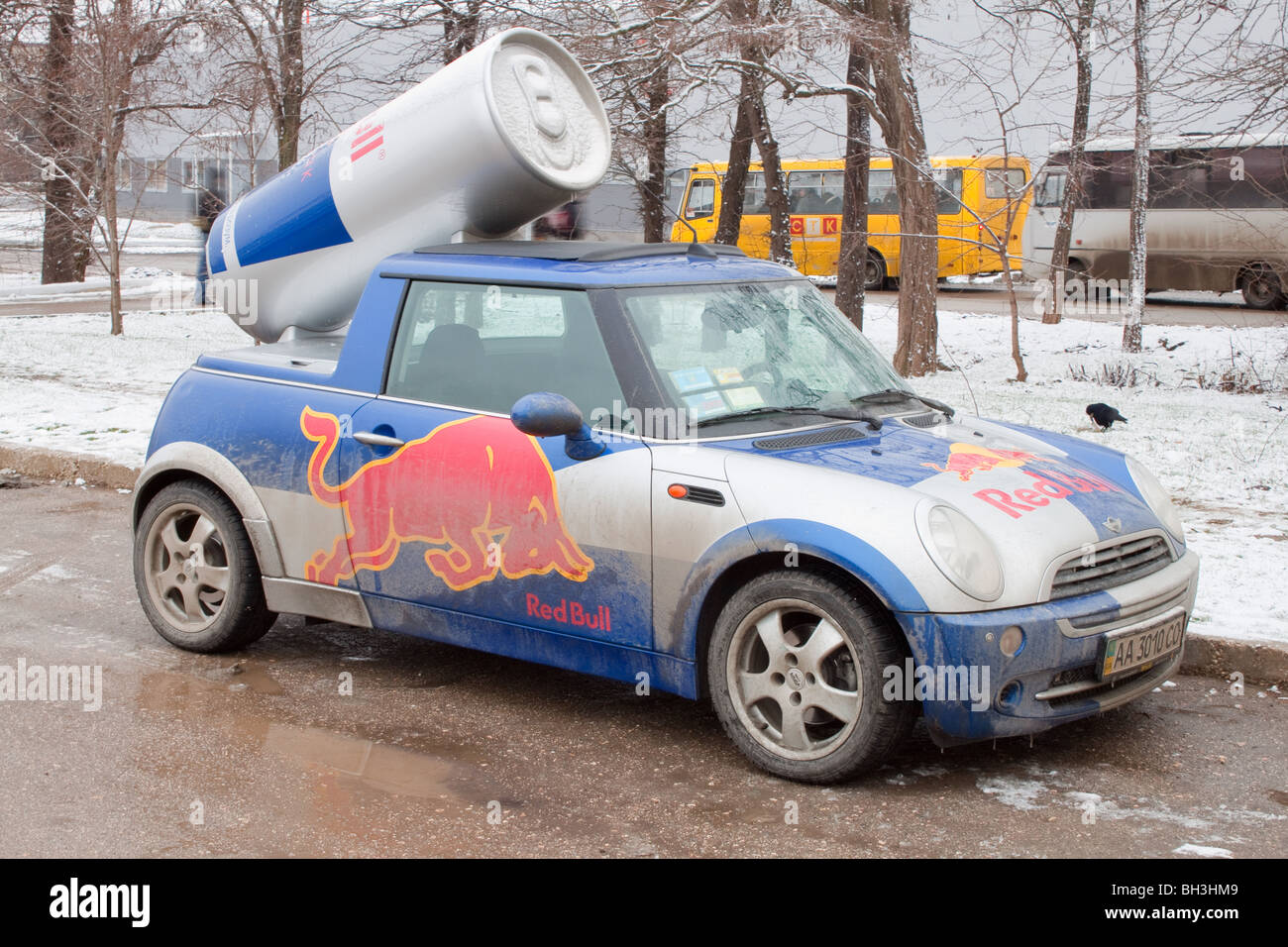 Car used in advertising campaign Stock Photo - Alamy