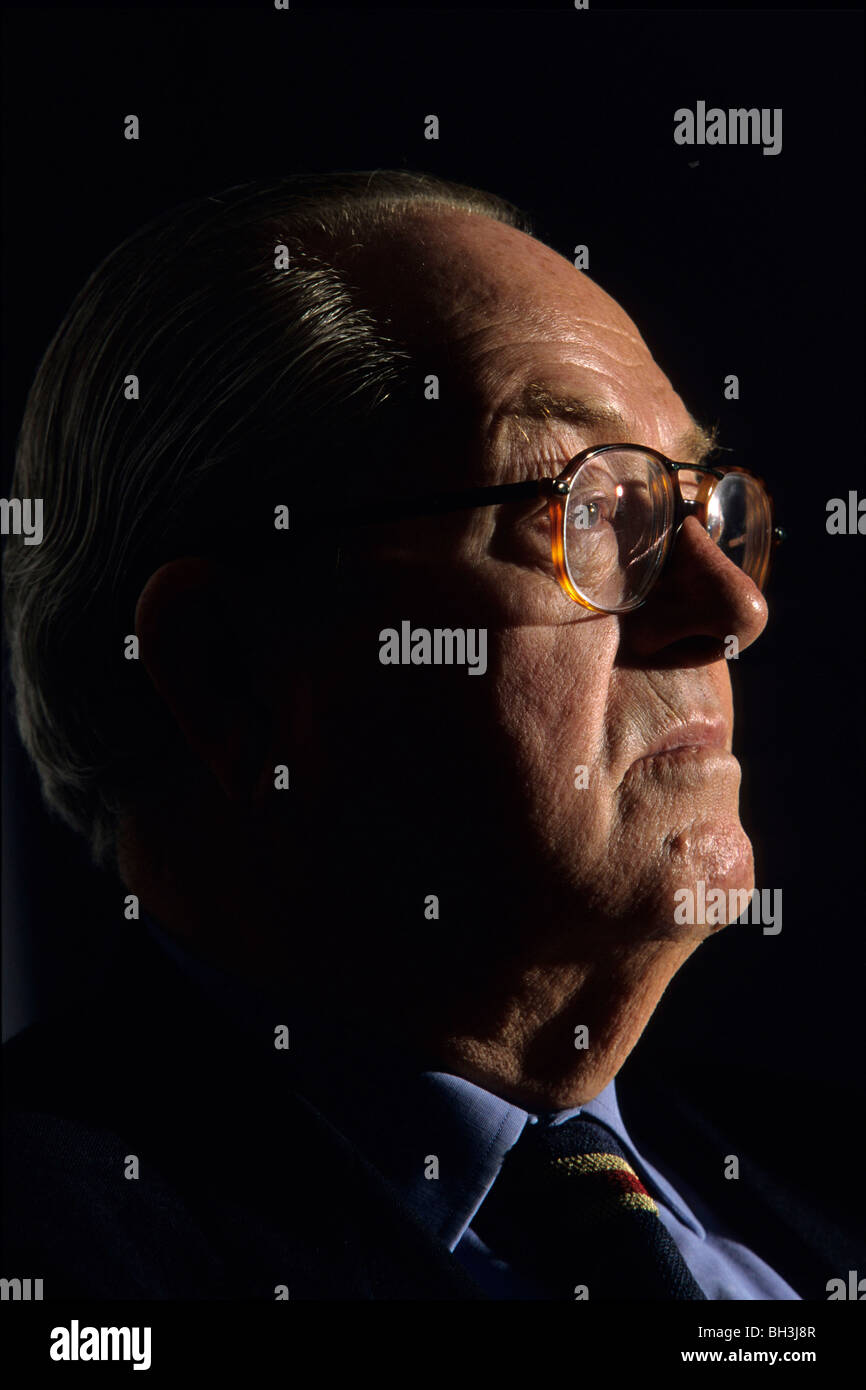 JEAN-MARIE LE PEN, PRESIDENT OF THE NATIONAL FRONT Stock Photo - Alamy