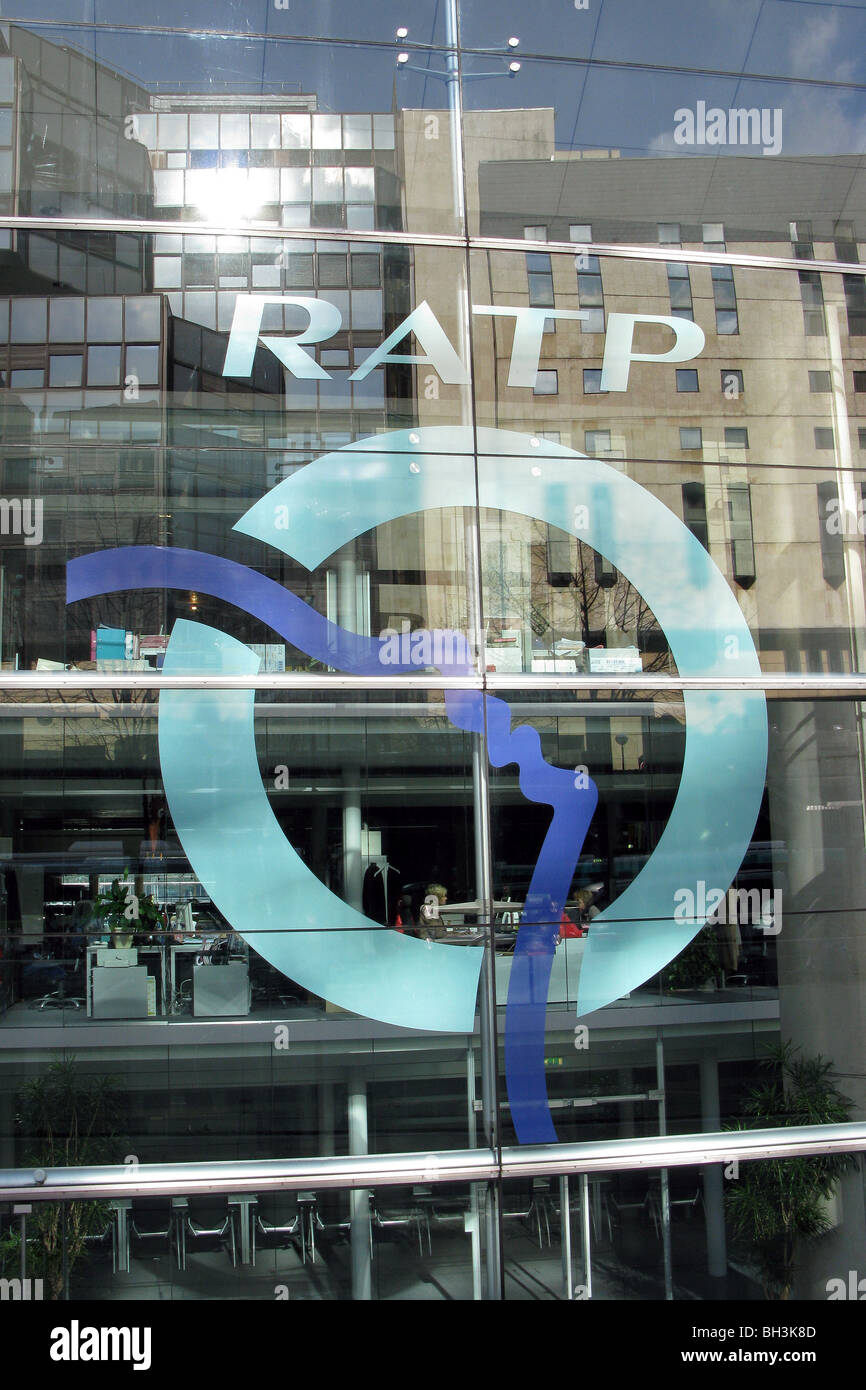 Paris headquarters of the ratp public transport hi-res stock ...