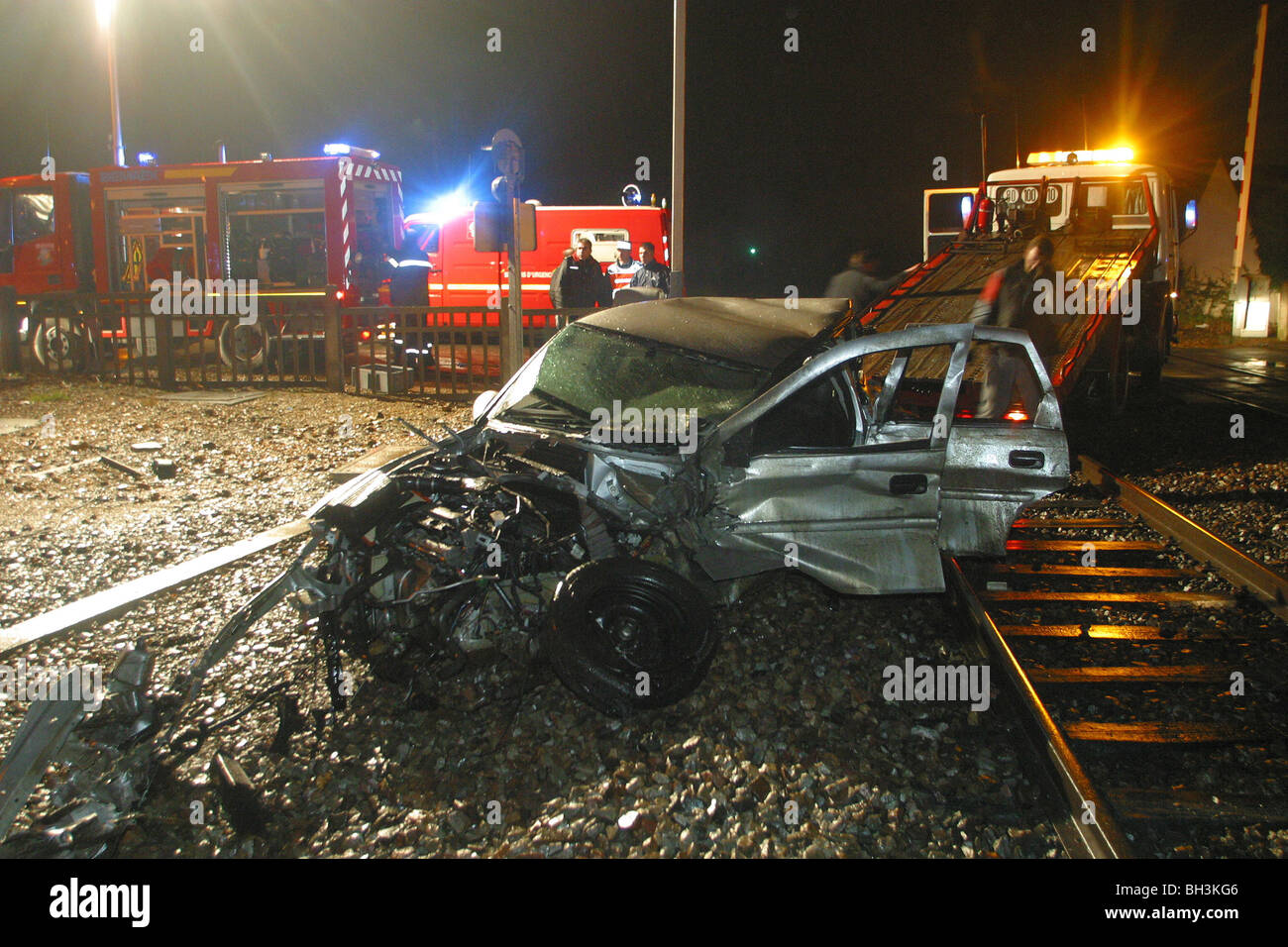 Light rail accident hi-res stock photography and images - Alamy