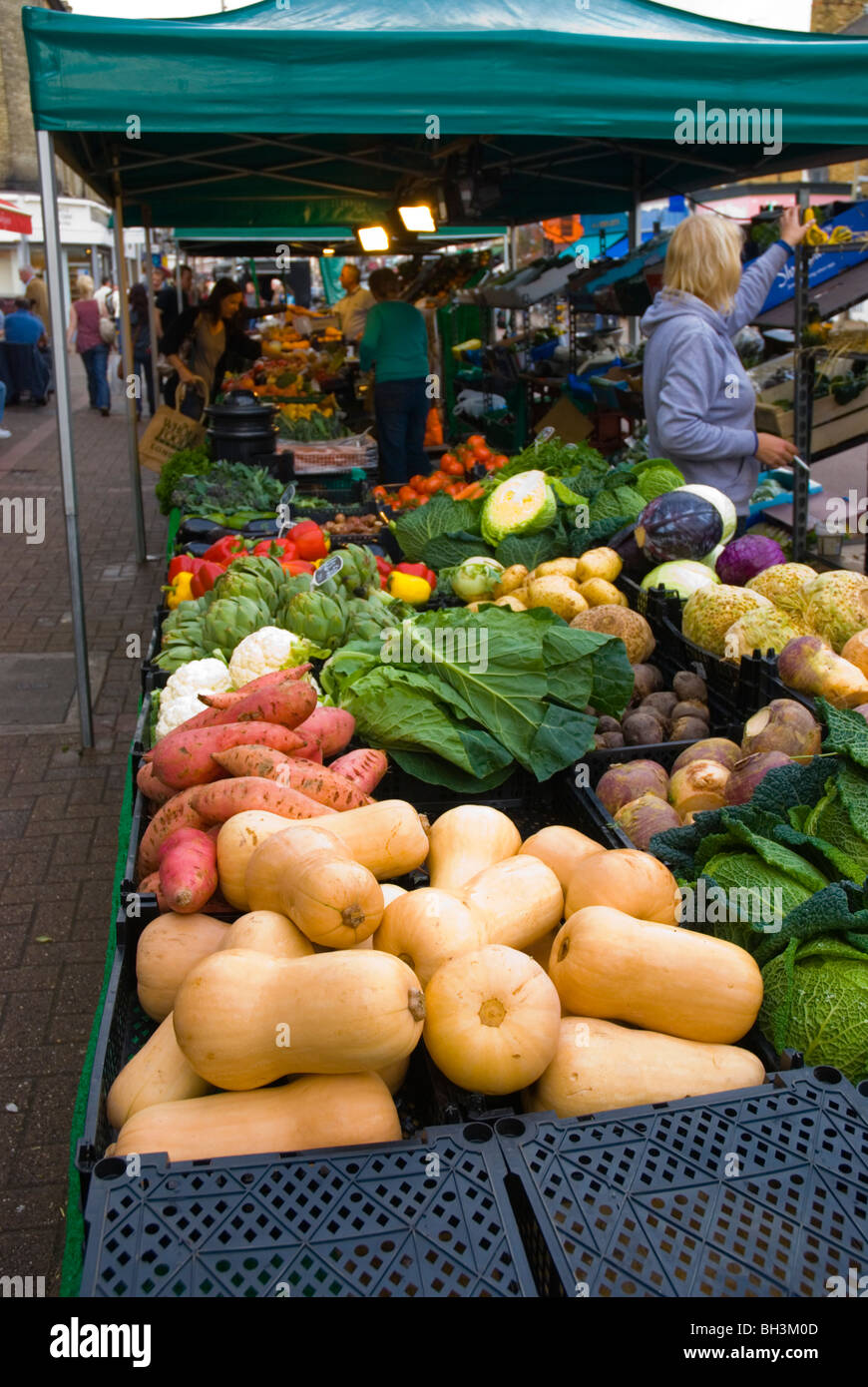 Fresh produce street stall Northcote Road Wandsworth South London ...
