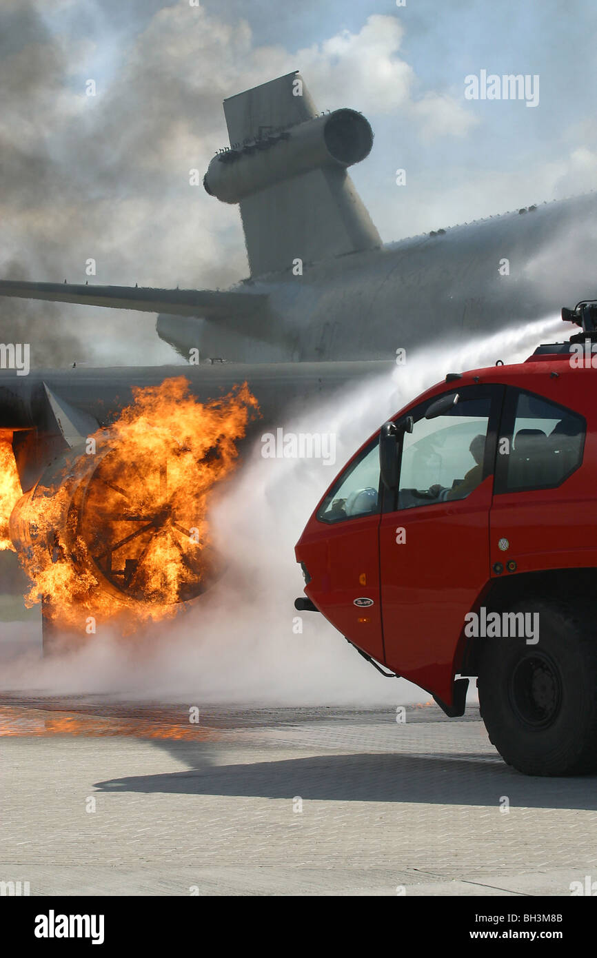 TRAINING DUTCH FIREFIGHTERS WITH AN AIRPLANE FIRE SIMULATOR, MODEL OF A ...
