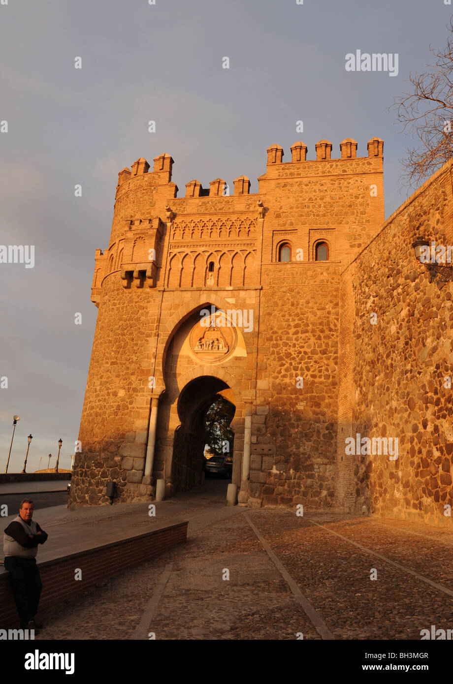 Puerta del Sol city gate of Toledo Stock Photo - Alamy
