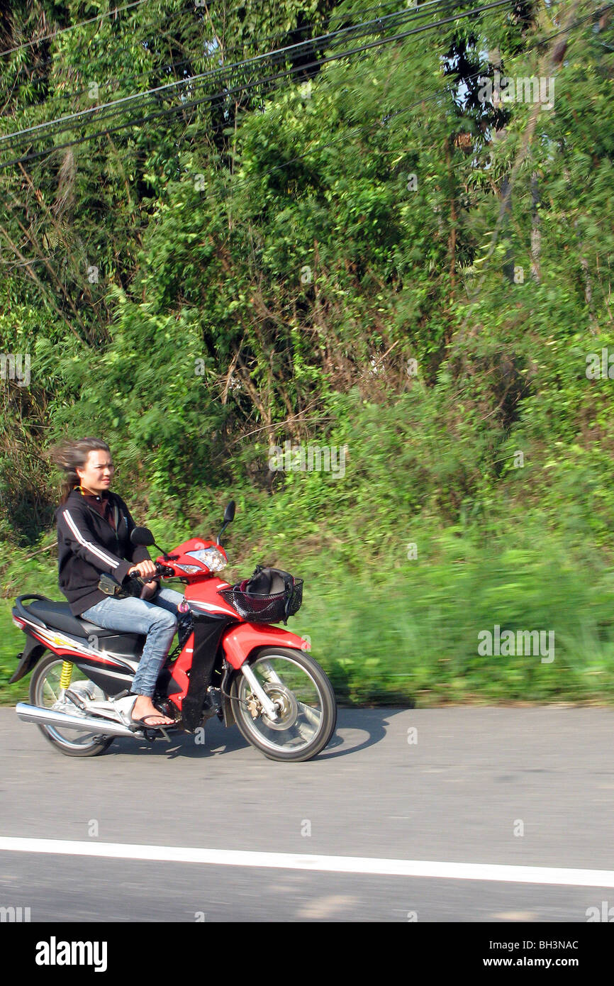 Thailand young thai on a motorcycle hi-res stock photography and images ...