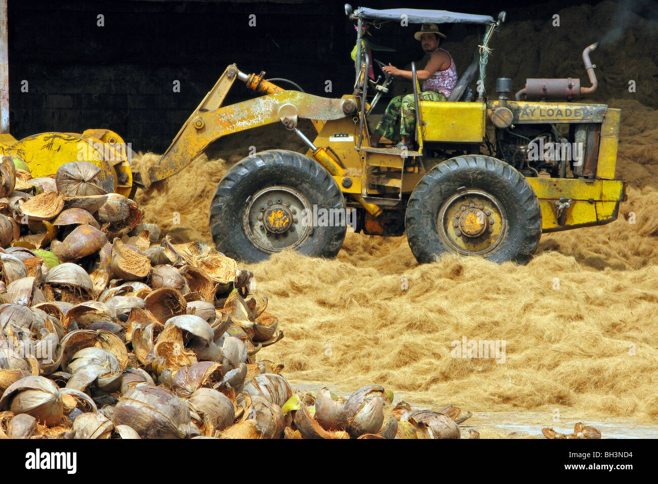 Drying and turning of coir hi-res stock photography and images - Alamy