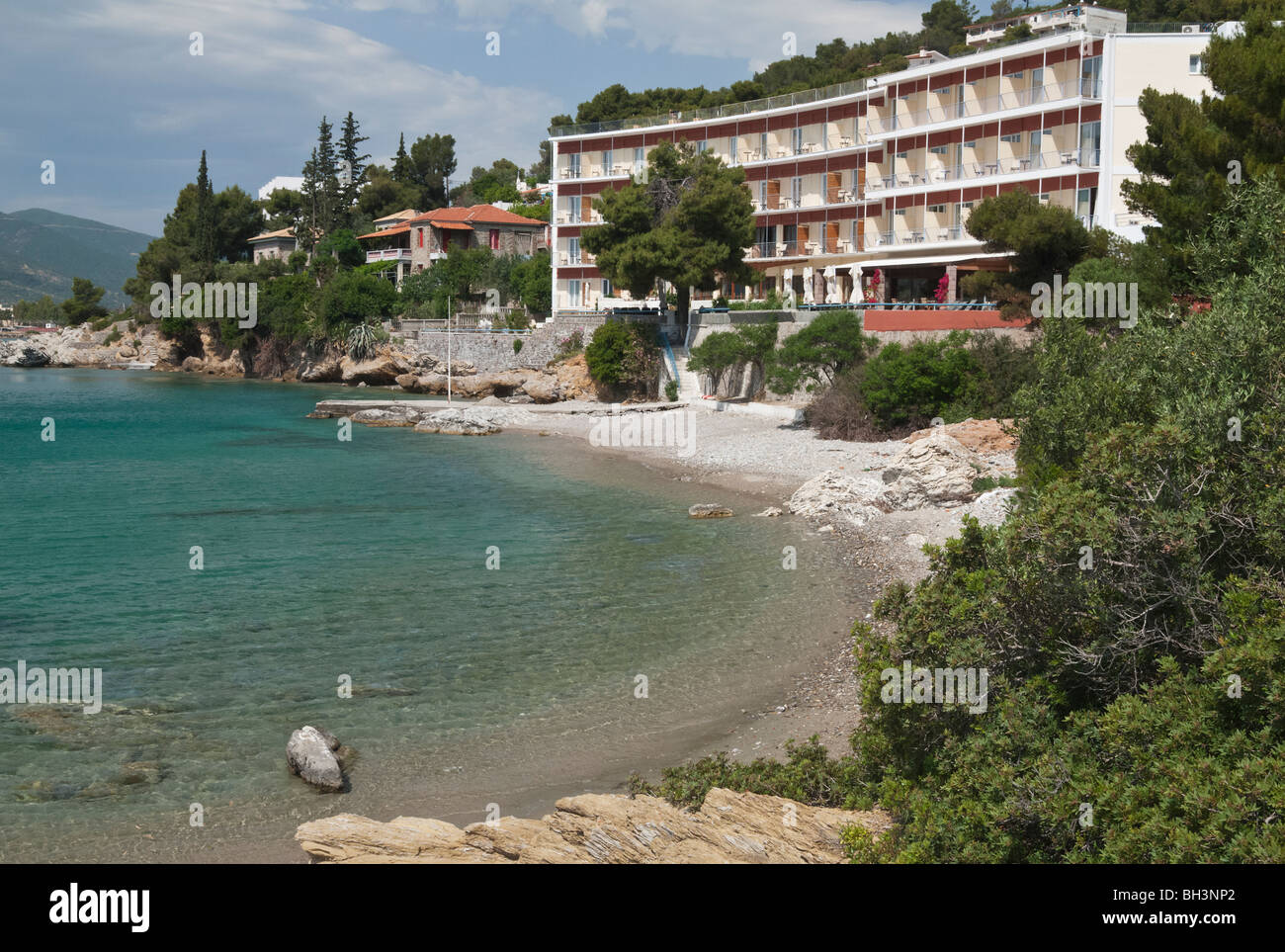 Poros island hotel hi-res stock photography and images - Alamy