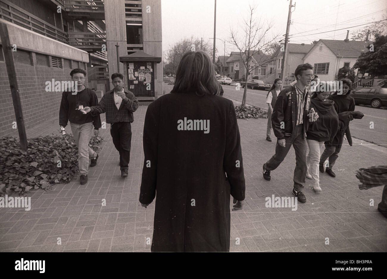 1960s musician Skip Spence outside a halfway house on the streets of ...