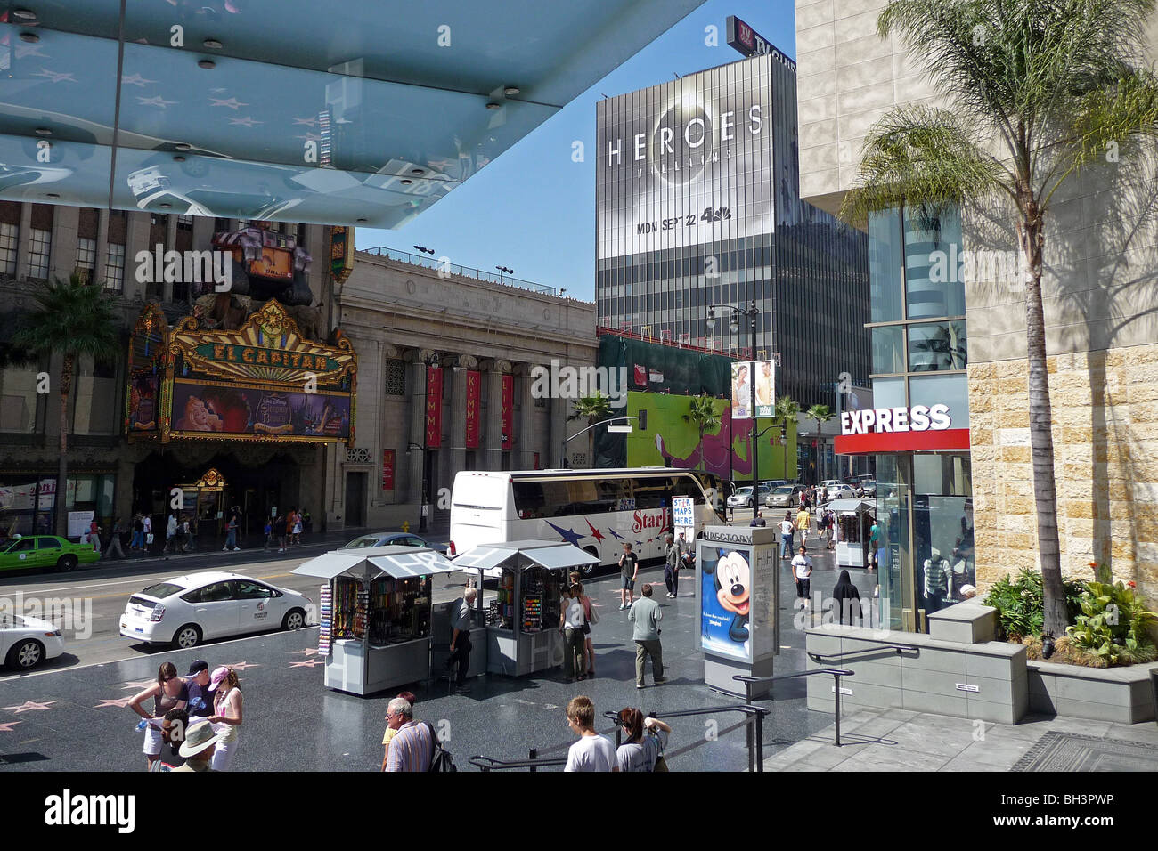 Horizontal photo shopping center on hollywood boulevard hi-res stock ...