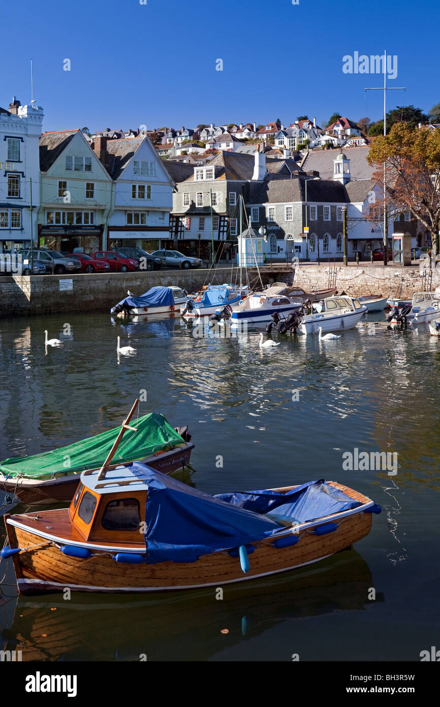 The Boat Float with moored Boats, Dartmouth, Devon, England, UK Stock ...