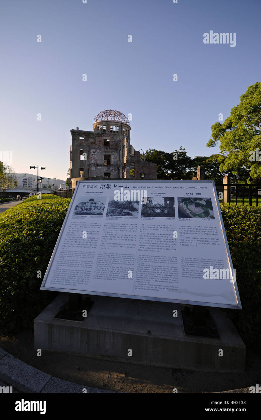 Genbaku Domu (Hiroshima Peace Memorial, aka the Atomic Bomb Dome or A-Bomb Dome). Hiroshima ...