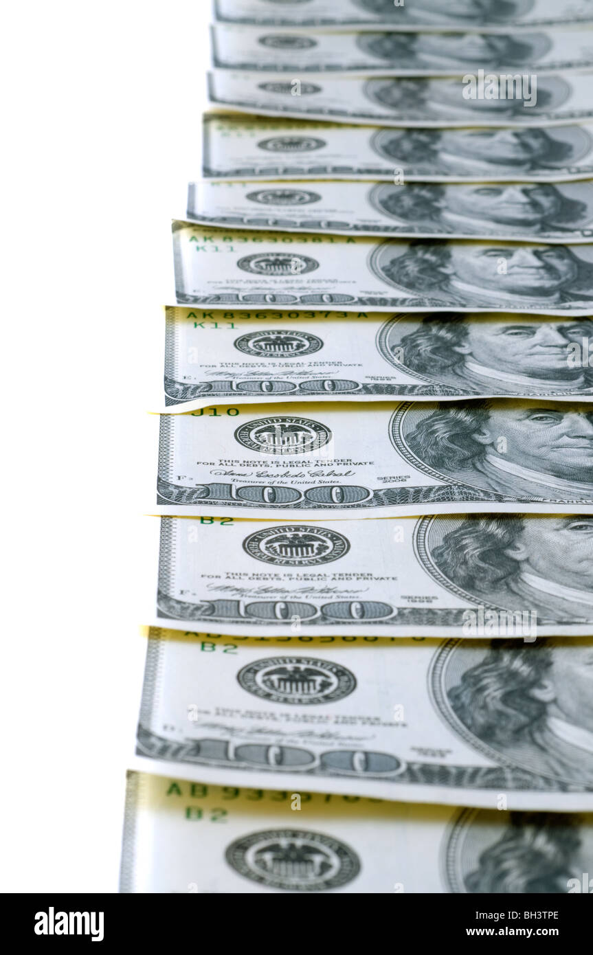 Banknotes of dollar/ business finance Stock Photo - Alamy