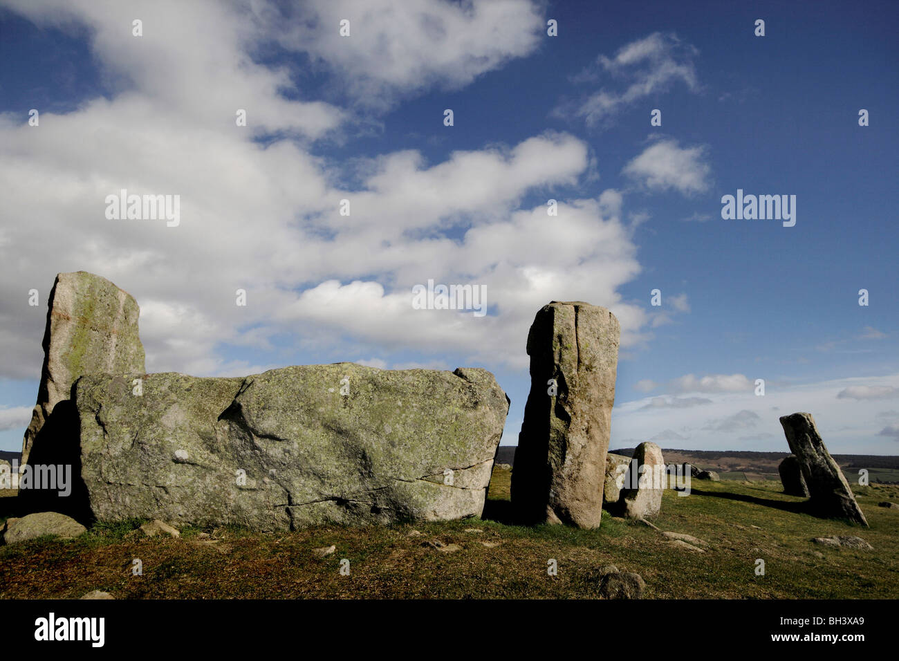 Tomnaverie stone circle at Tarland Stock Photo - Alamy