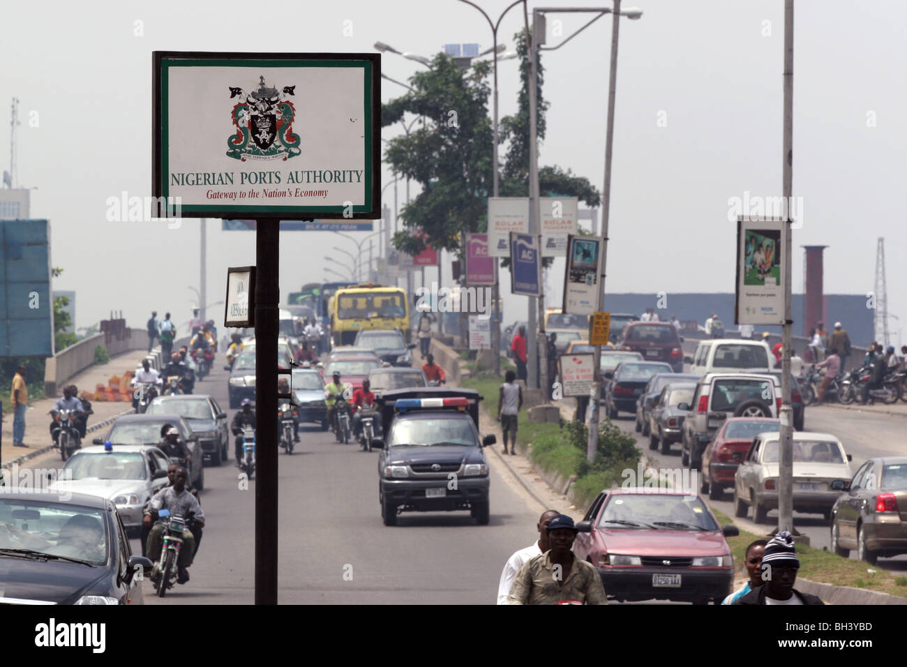 Nigeria road sign hi-res stock photography and images - Alamy