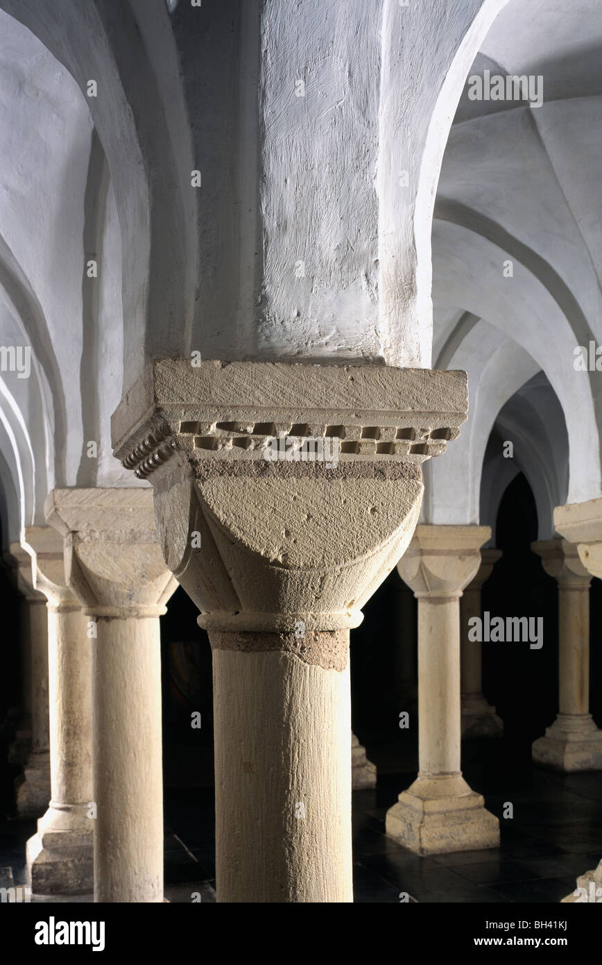 Worcester Cathedral crypt, begun by Bishop Wufstan (c.1009-1095 ...