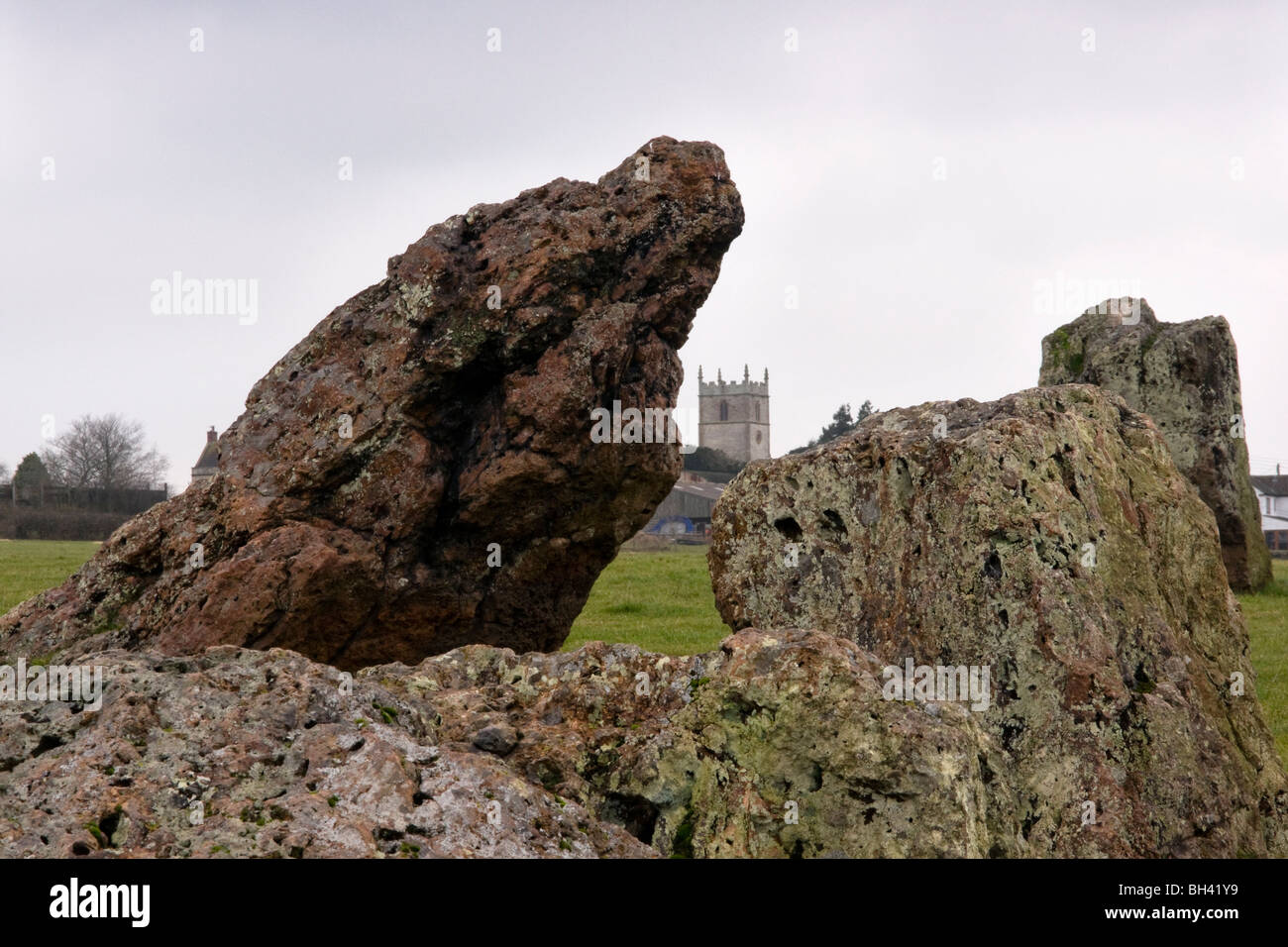 Stanton Drew Stone Circle Somerset England UK Stock Photo - Alamy