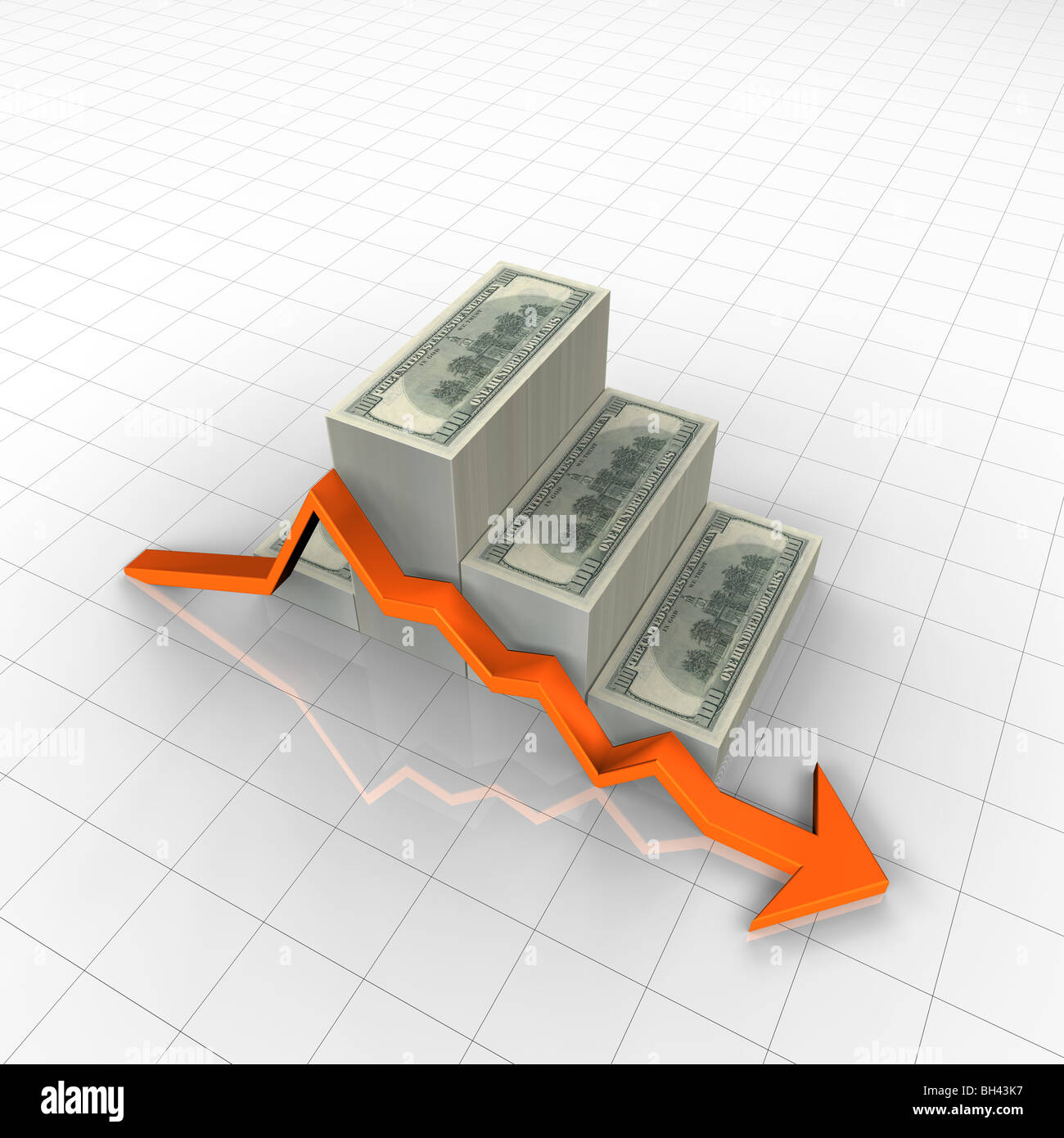 us dollar and chart Stock Photo - Alamy
