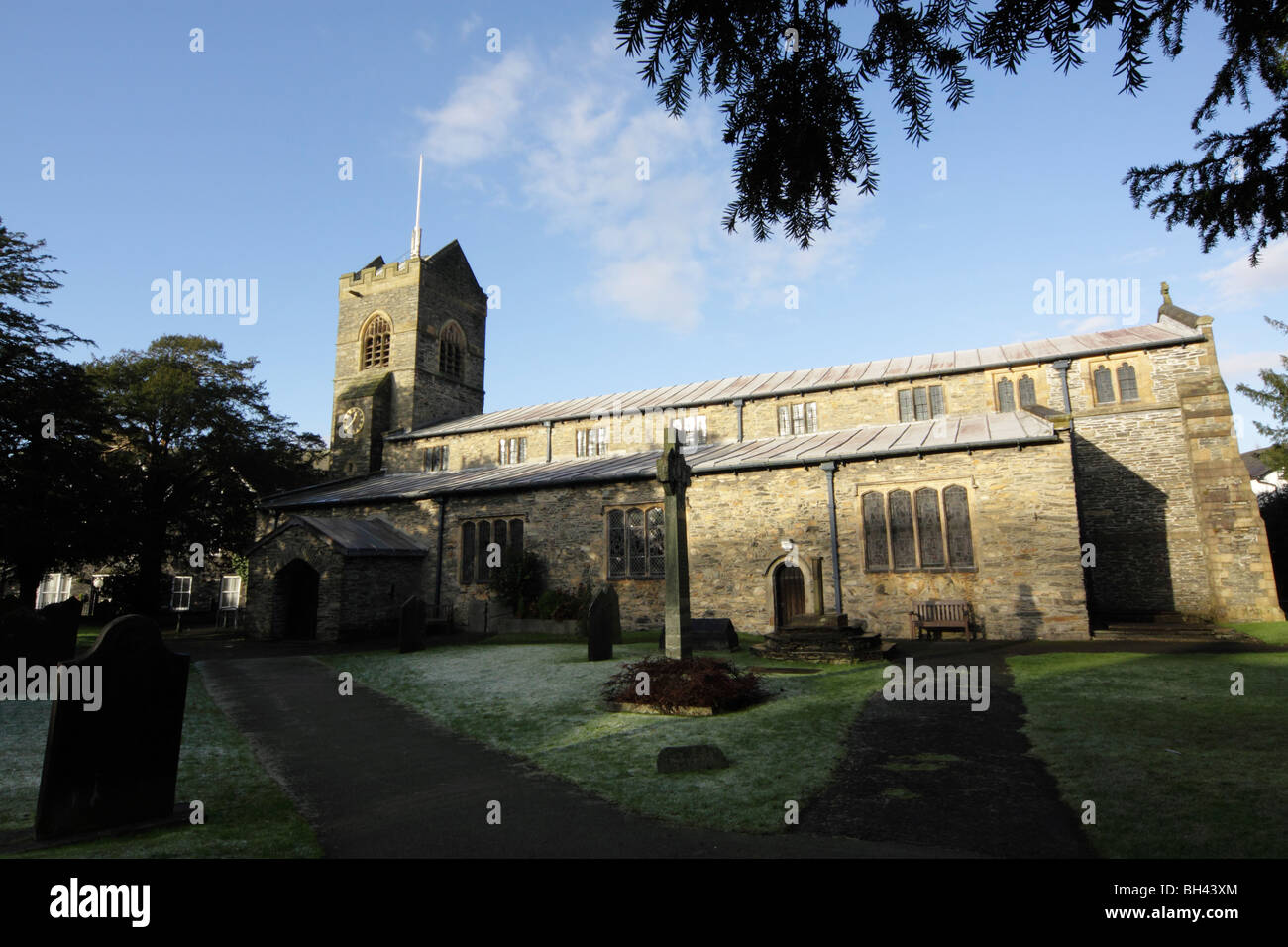 English church lake hi-res stock photography and images - Alamy