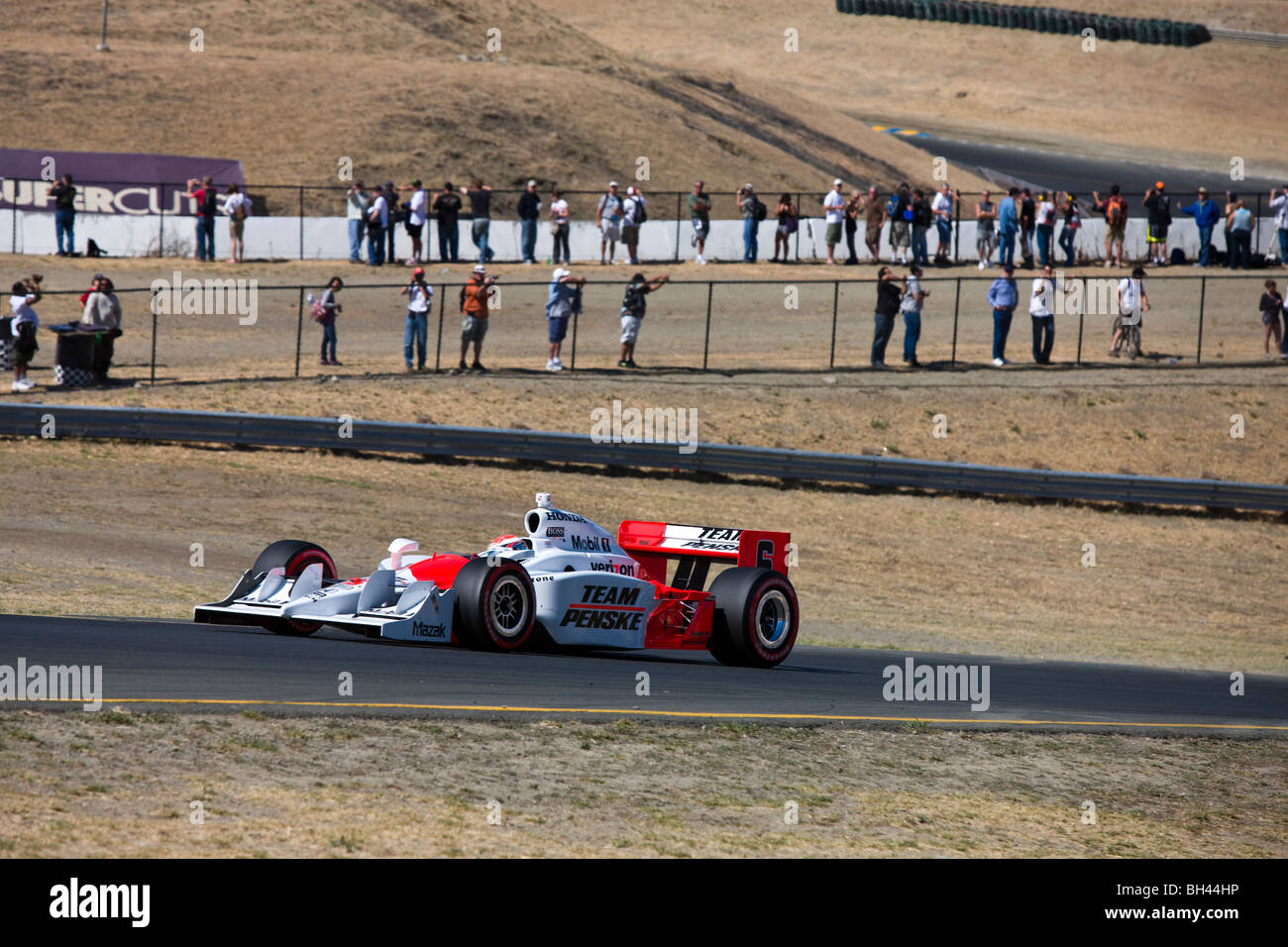 Oriol Servia (6) during the 2009 Sonoma Grand Prix IndyCar race was ...