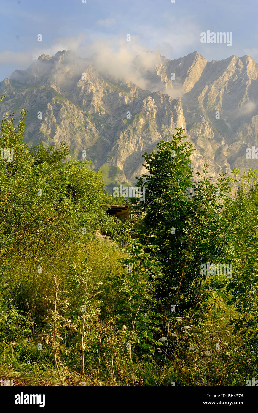 Camicia Mountain, near small town of Castelli,Teramo, Abruzzo, Italy ...