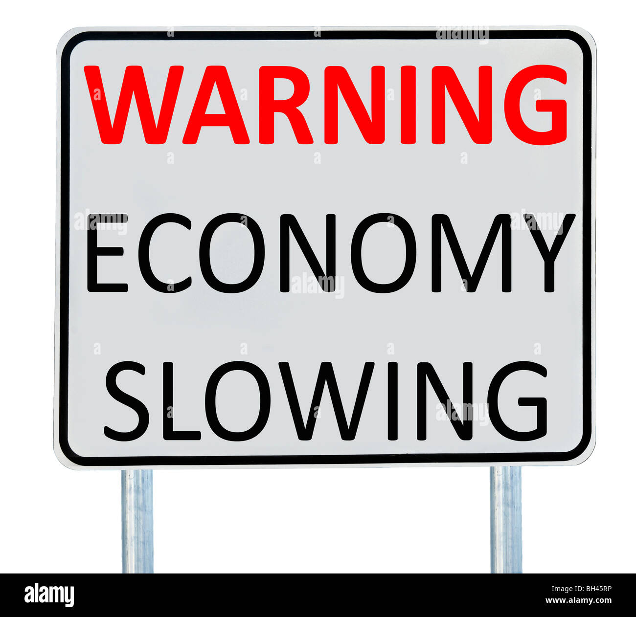 Road warning sign Cut Out Stock Images & Pictures - Alamy