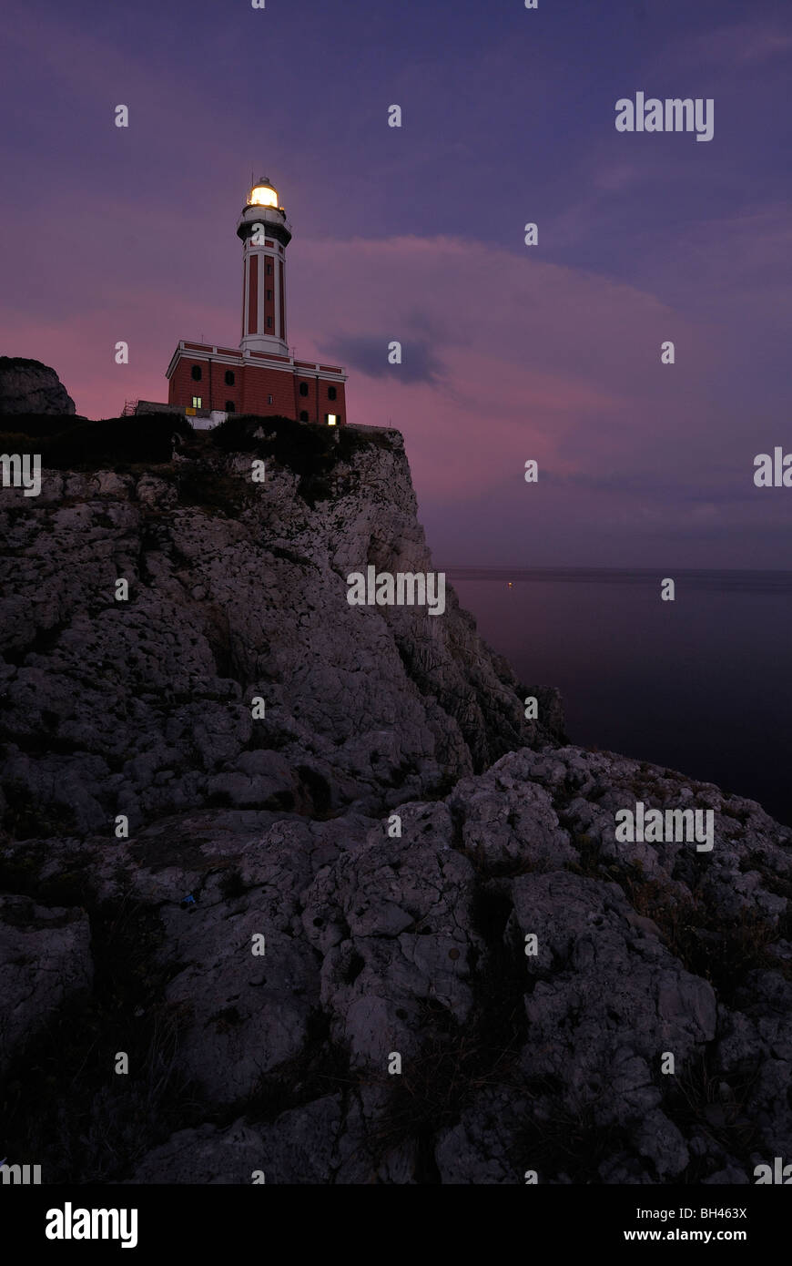 Capri lighthouse hi-res stock photography and images - Alamy