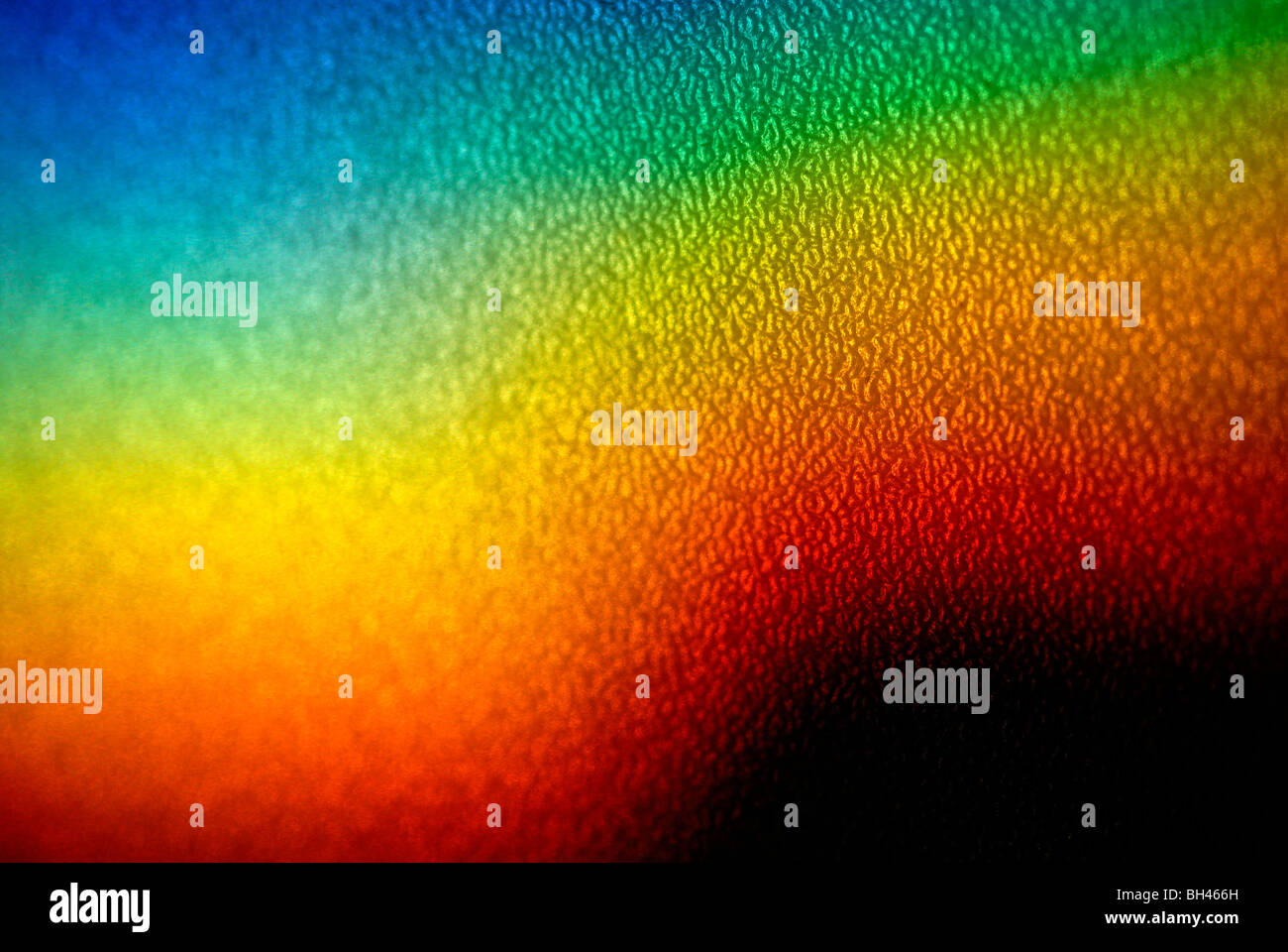 Spectrum abstract effect caused by natural sunlight reflected on to a ...