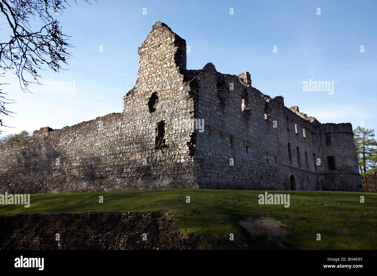 Balvenie castle ruins near Dufftown. Built by the Comyn Clan in the ...