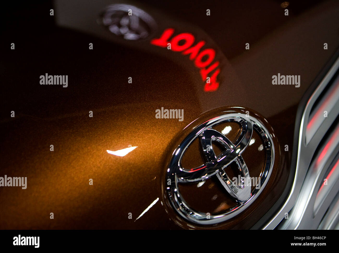 Toyota vehicles on display Stock Photo - Alamy