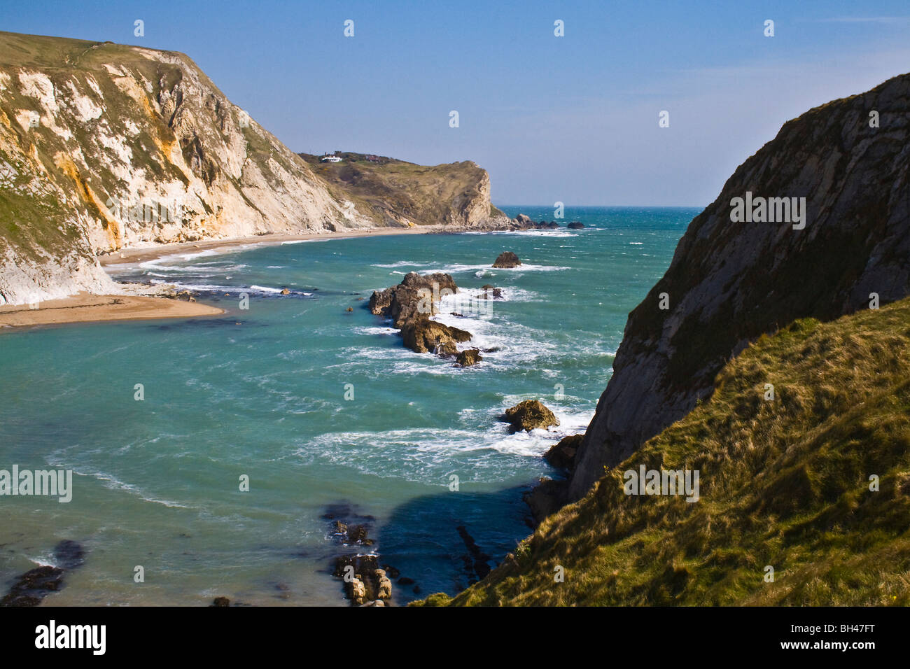 Man of war beach dorset hi-res stock photography and images - Alamy