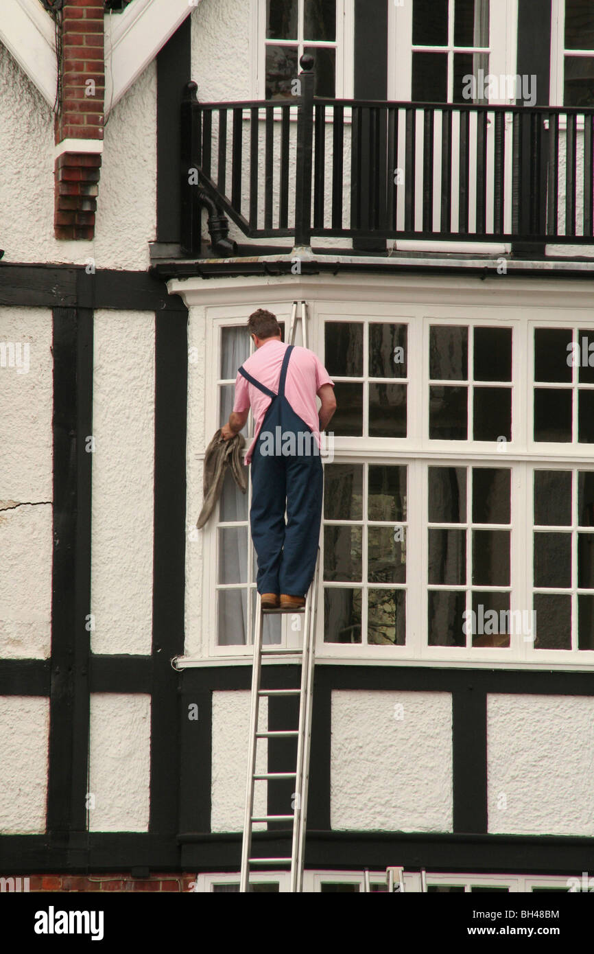 Cleaner ladder hi-res stock photography and images - Alamy