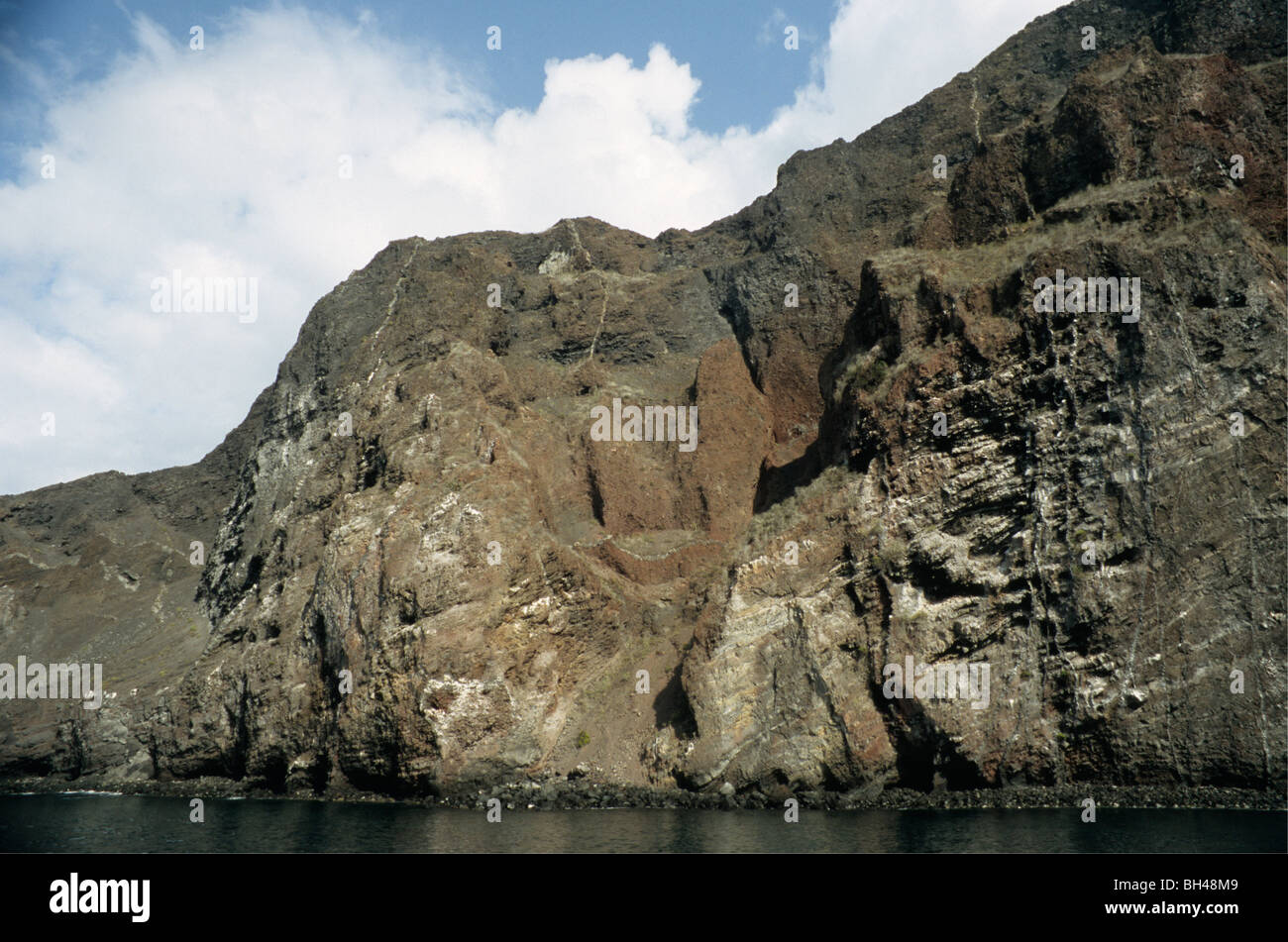 Cliff at Punta Vicente Roca, Isabela Island, Galapagos, Ecuador Stock ...