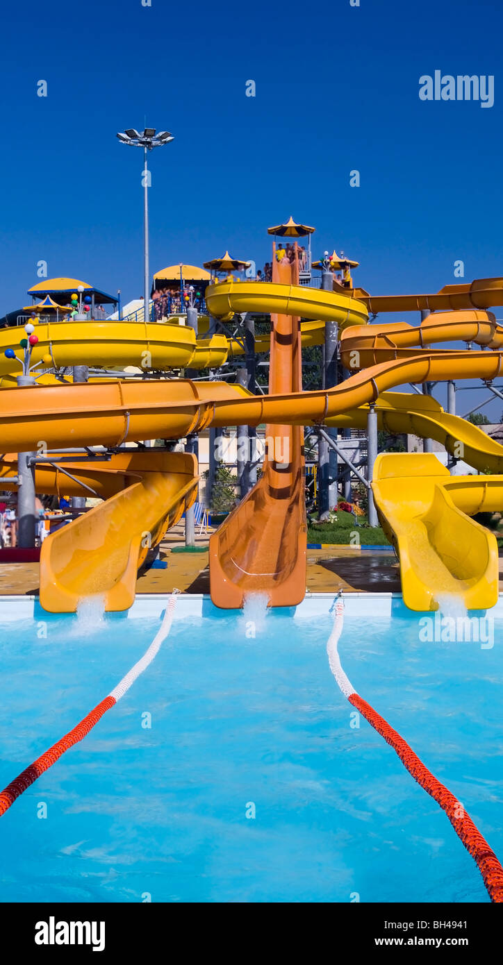 External view of aquapark Stock Photo - Alamy