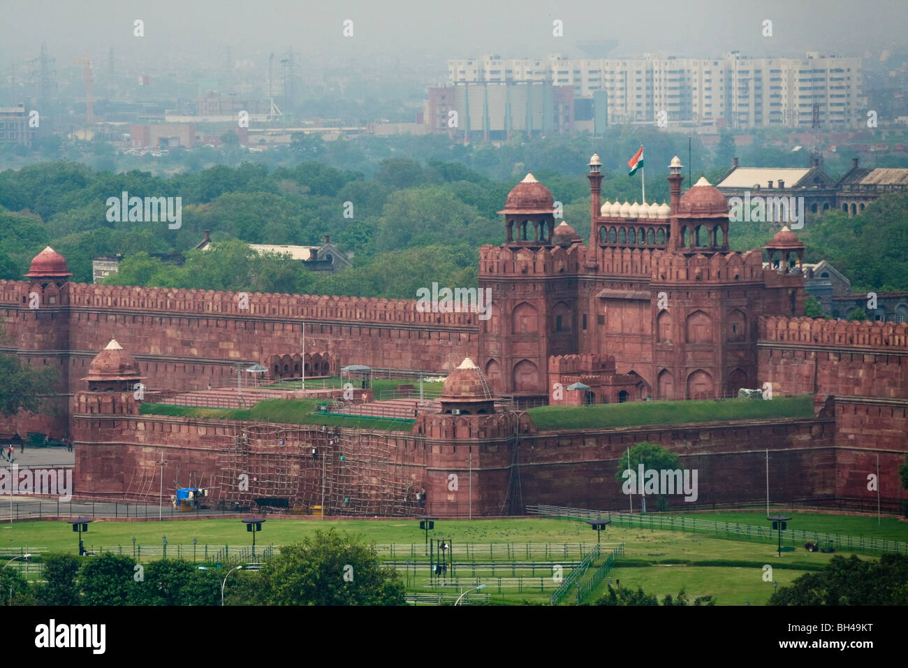 Delhi Fort India Lal Qila Old Delhi Red Fort Stock Photo - Alamy