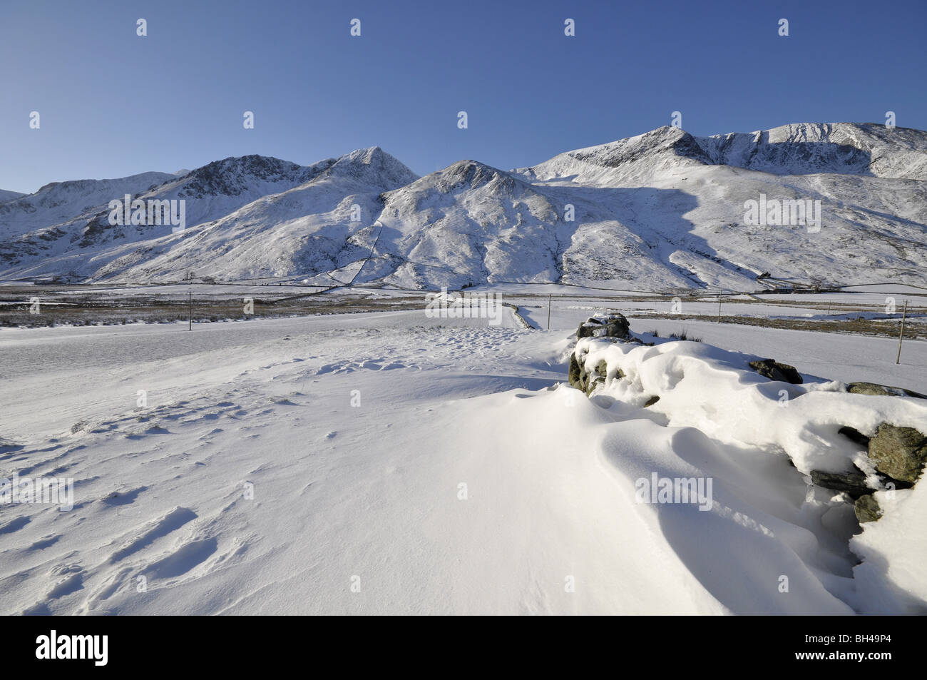 Nant Ffrancon valley Carneddau North Wales Stock Photo - Alamy