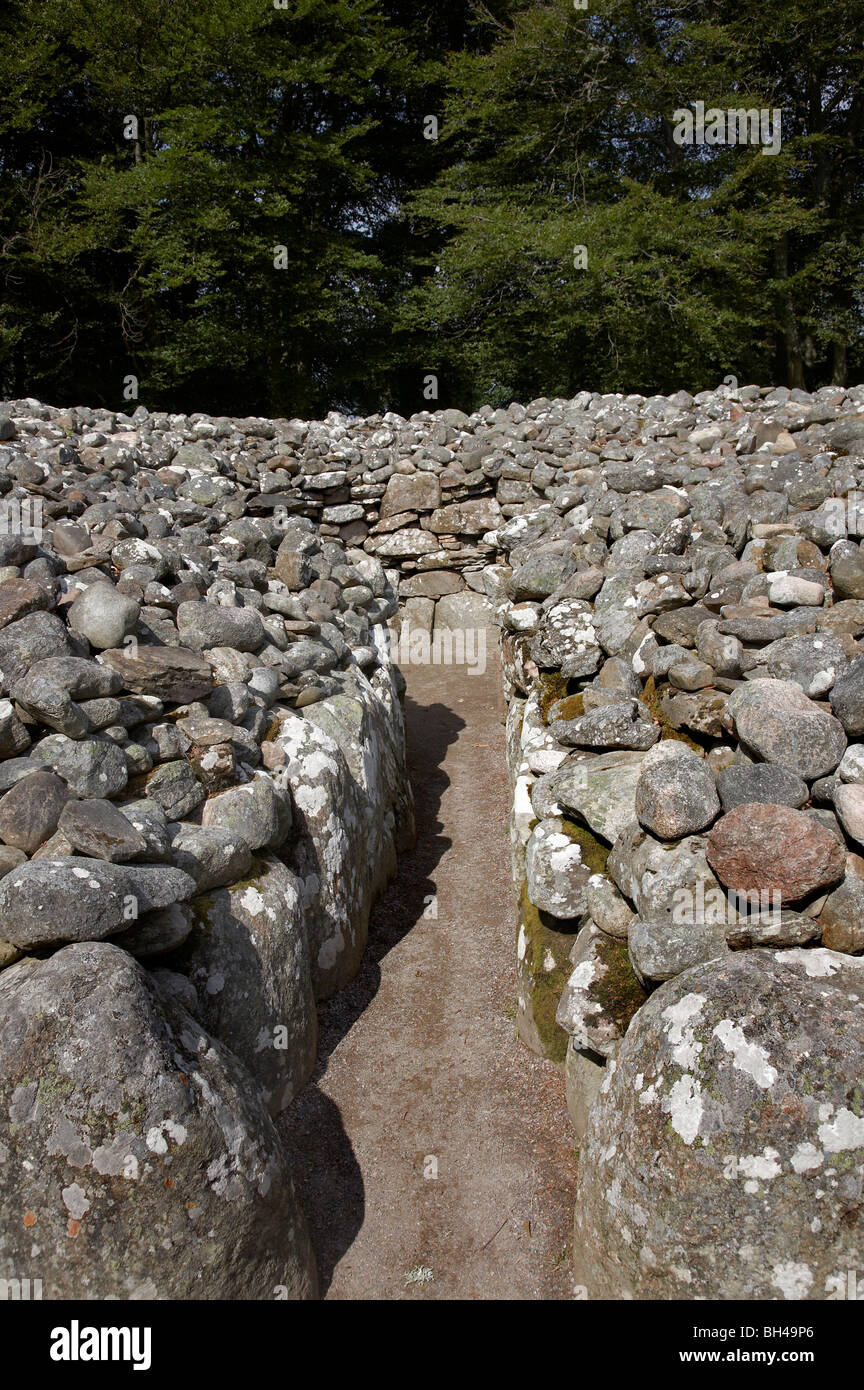 Prehistoric burial cairns of Balnuaran of Clava Stock Photo - Alamy