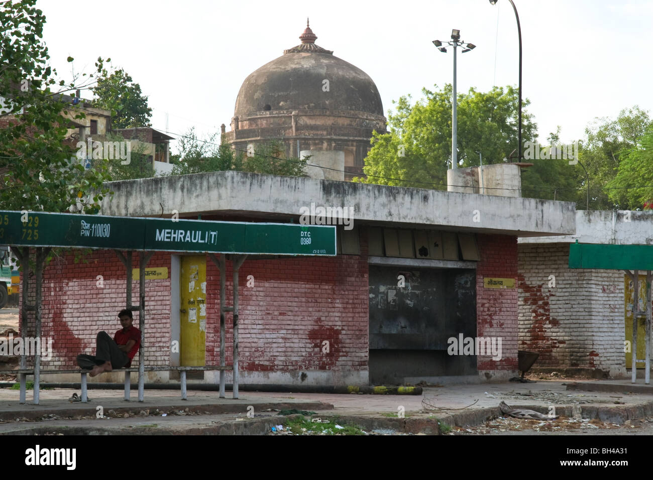Buses Delhi India Mehrauli Transport Stock Photo - Alamy