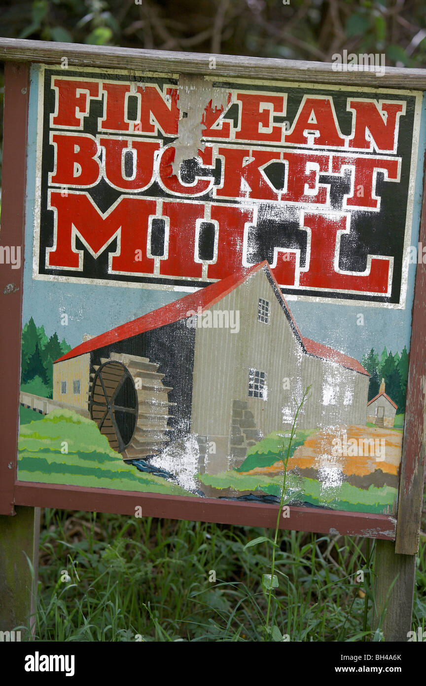 Historic bucket mill at Finzean Stock Photo - Alamy