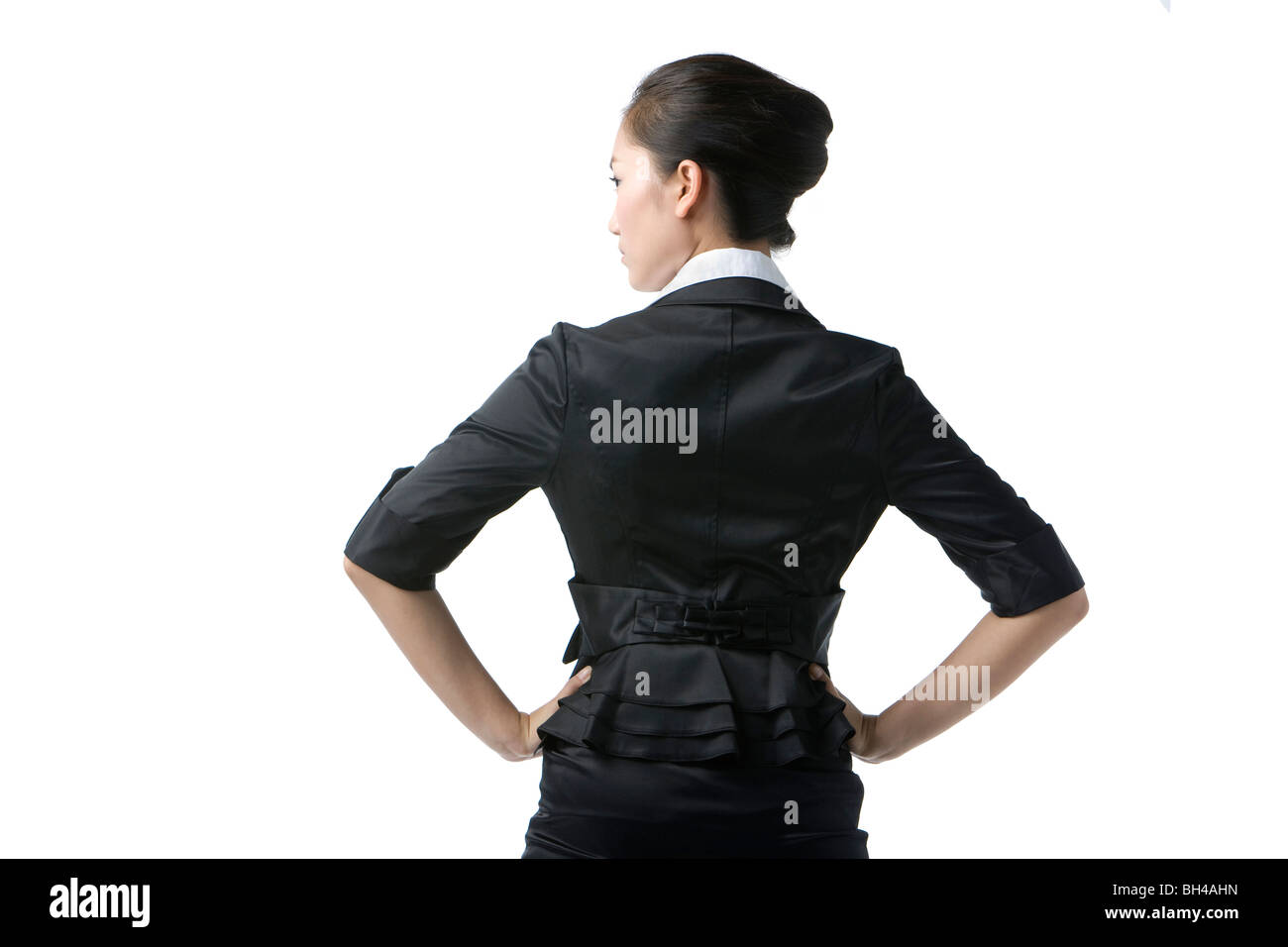 Rear view of businesswoman Stock Photo - Alamy
