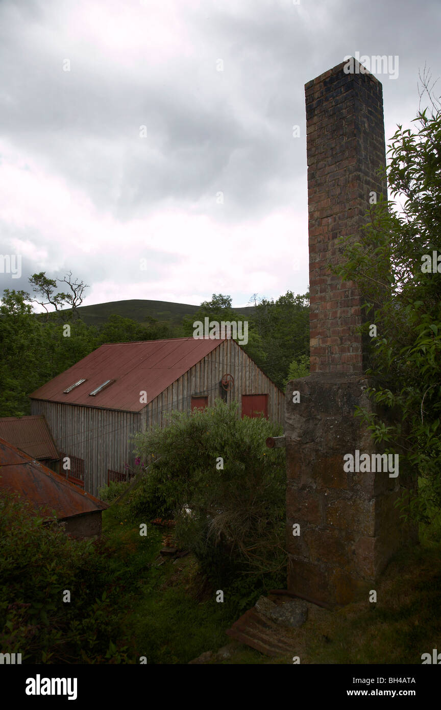 Historic 19th century wood working mill at Finzean Stock Photo - Alamy