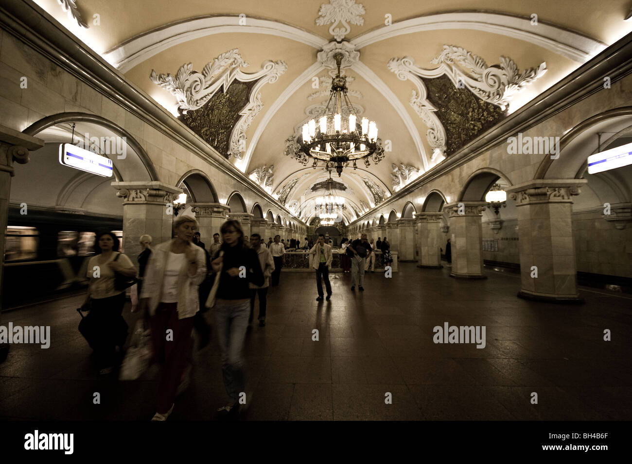 Moscow Subway Russia Streets Transport Stock Photo - Alamy