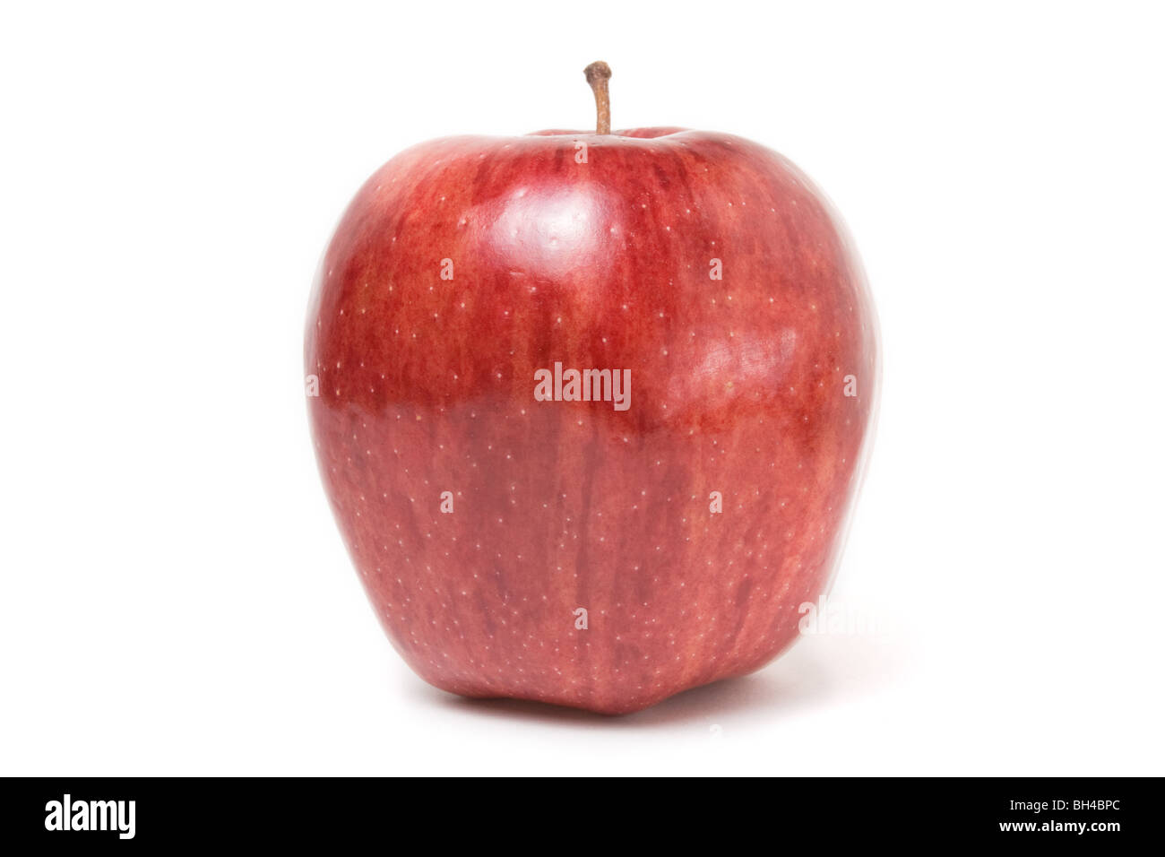 Shiny Red Delicious apple isolated against white background Stock Photo ...