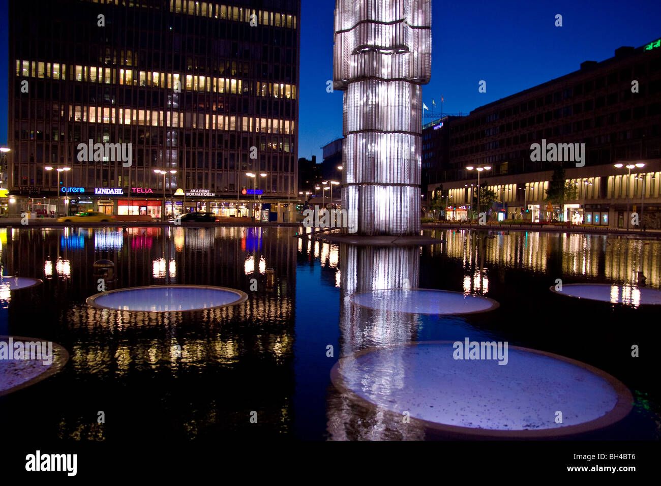 Architecture Night Stockholm Sweden Tower Stock Photo - Alamy