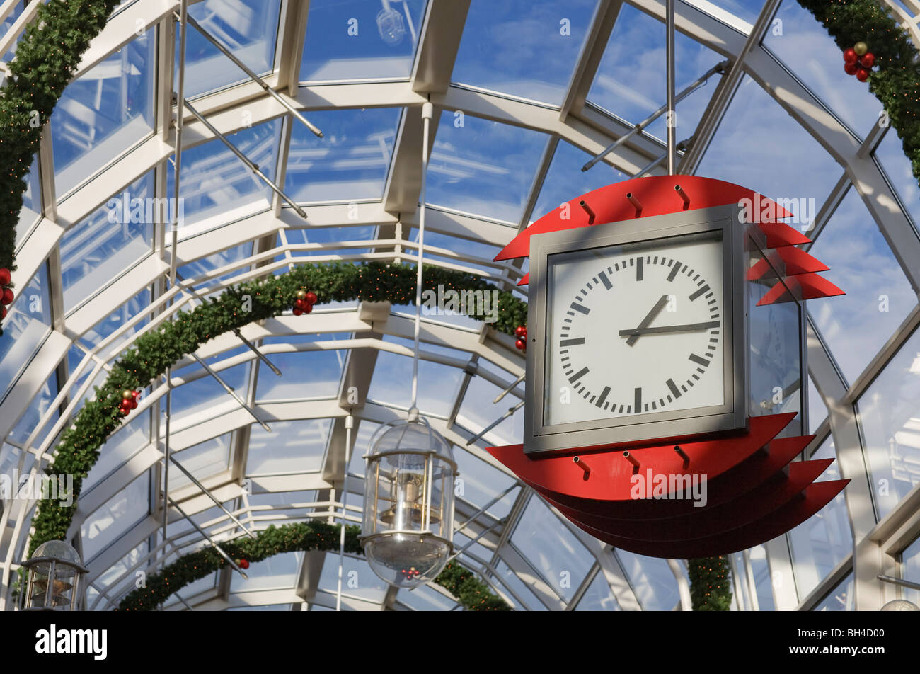 Low angle of large clock hi-res stock photography and images - Alamy